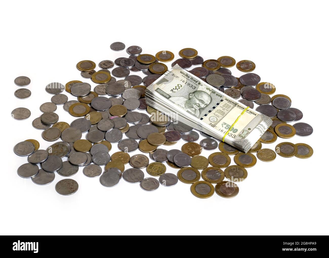 Indian coins Cut Out Stock Images & Pictures - Alamy