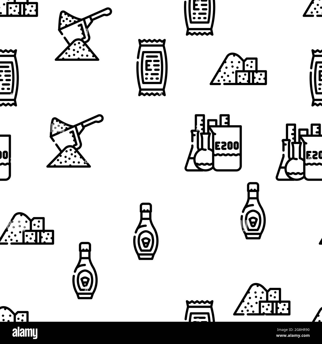 Food Additives Formula Vector Seamless Pattern Stock Vector Image & Art ...