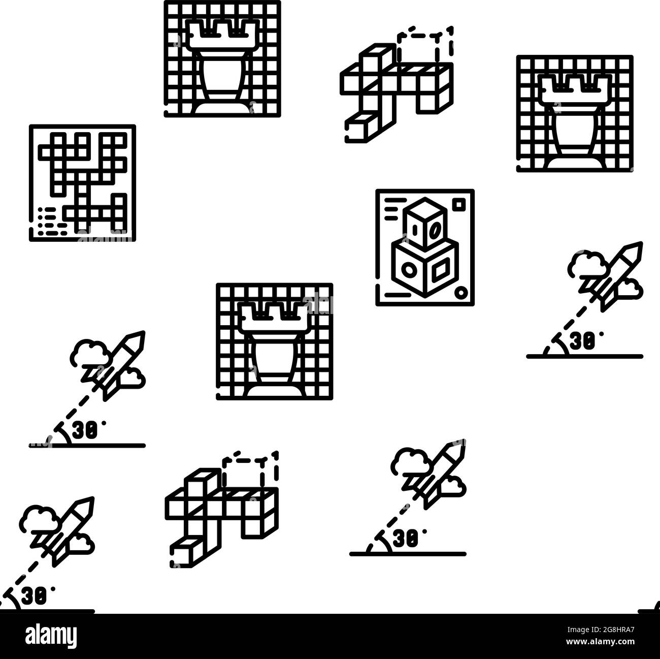 Self Study Lessons Vector Seamless Pattern Stock Vector Image & Art - Alamy