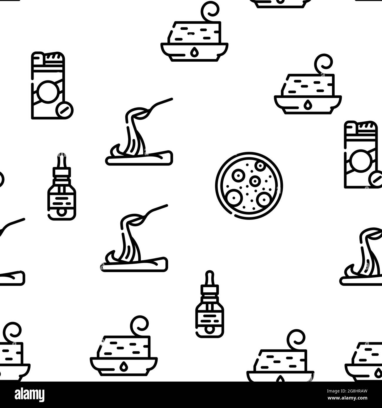 Food Additives Formula Vector Seamless Pattern Stock Vector Image & Art ...