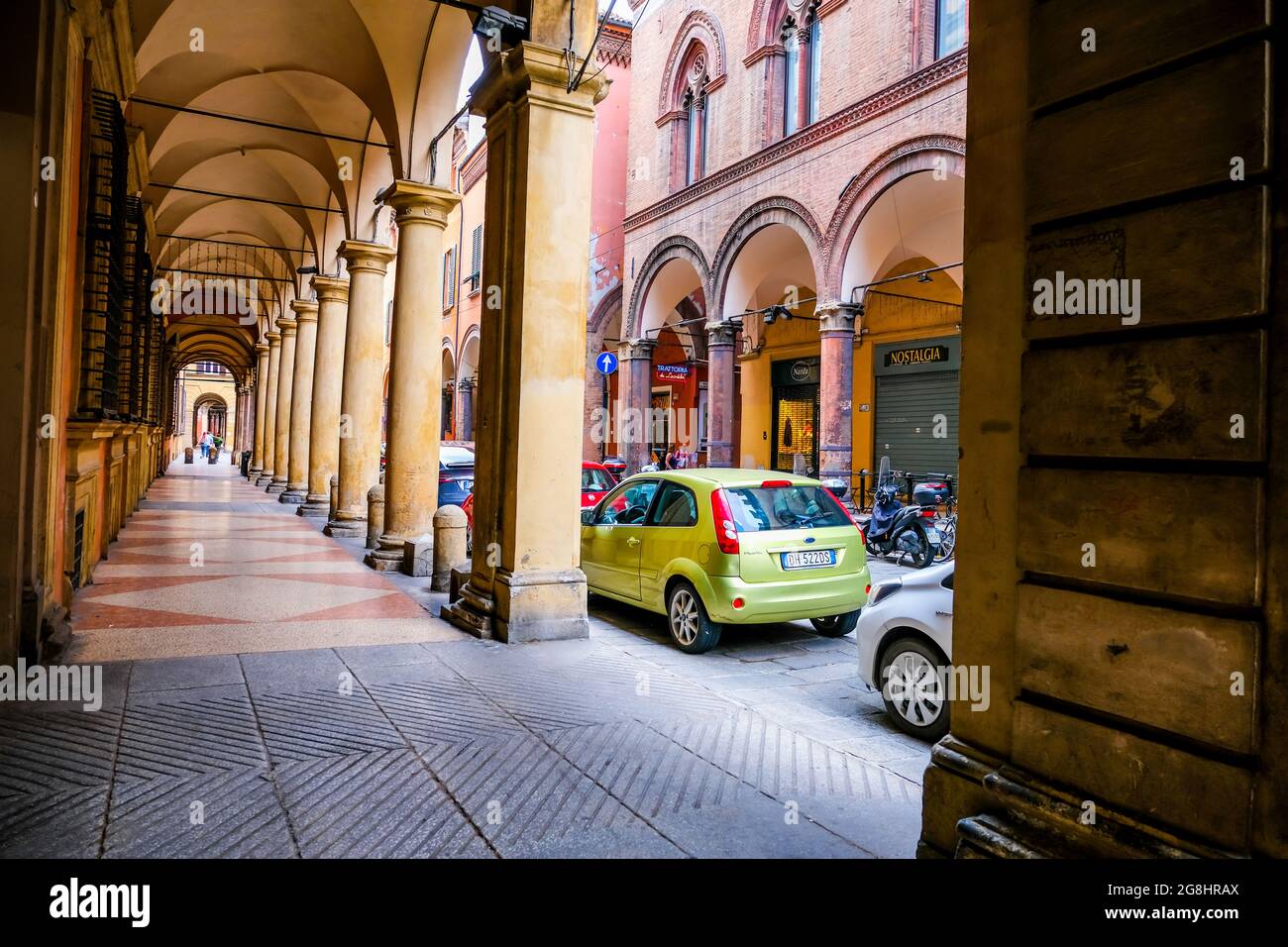 Portico porticoes bologna italy arches pillars covered archways porch ...