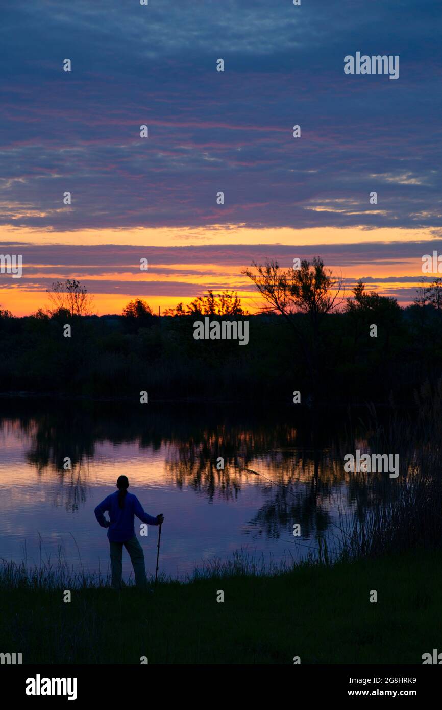 Bass Lake dawn, Dugger Unit, Greene Sullivan State Forest, Indiana ...