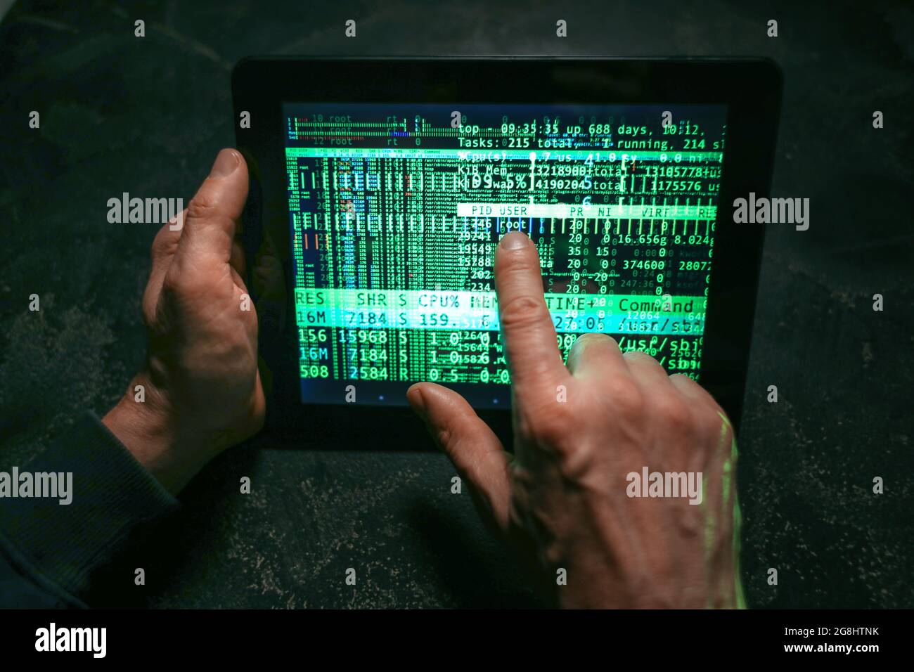 Hands breaking computer hi-res stock photography and images - Alamy