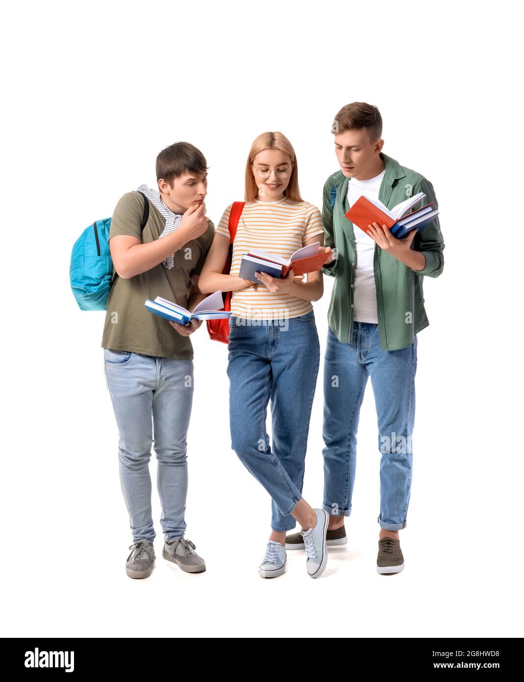 Teenagers reading Cut Out Stock Images & Pictures - Alamy