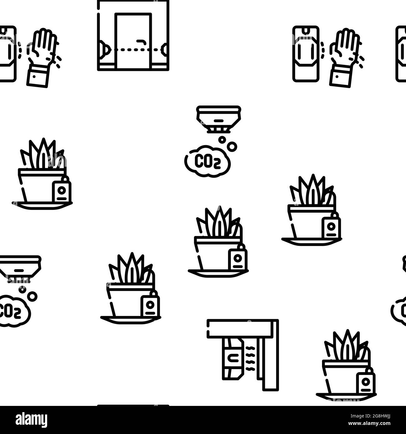 Sensor Electronic Tool Vector Seamless Pattern Stock Vector Image & Art ...