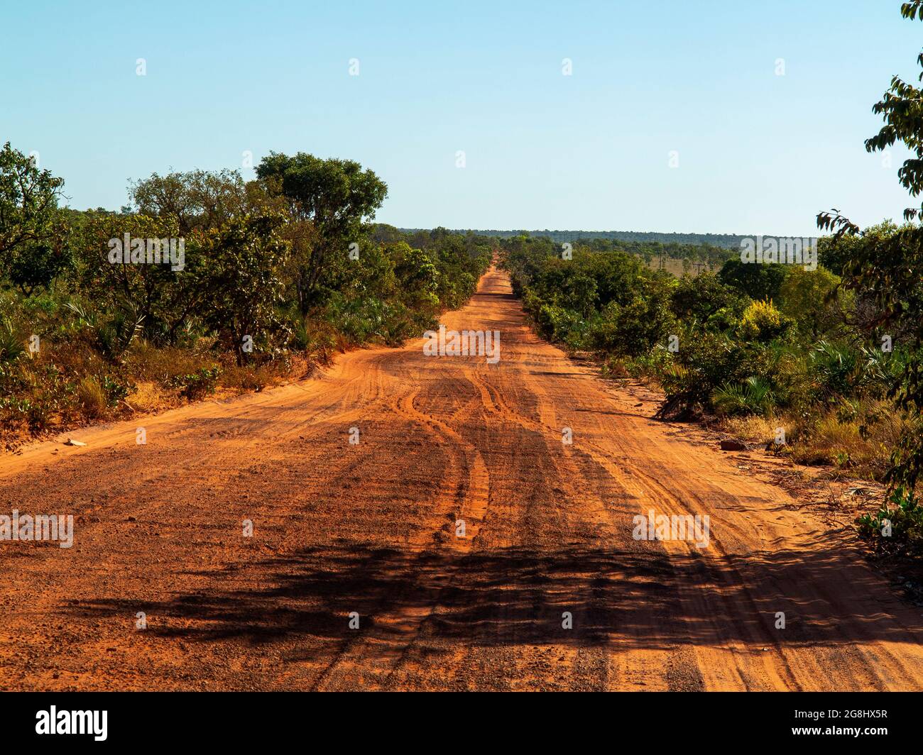 Typical sandy road at Jalapão Estate Park, Tocantins, Brazil Stock ...