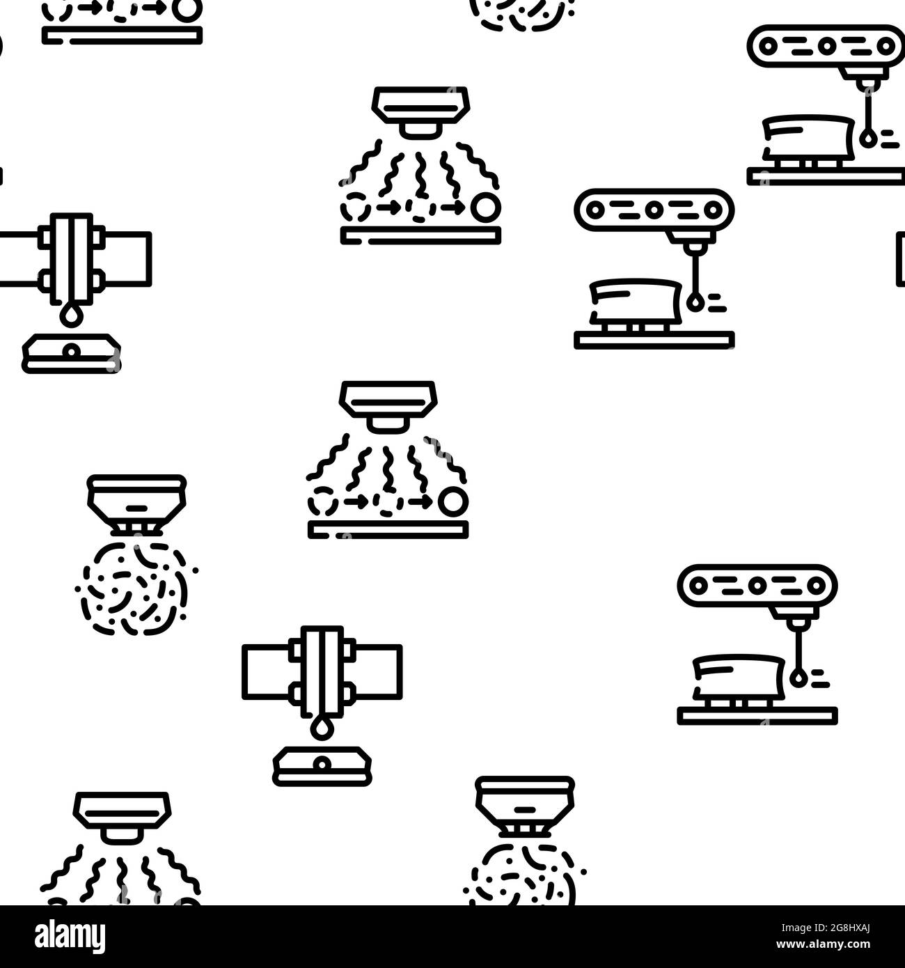 Sensor Electronic Tool Vector Seamless Pattern Stock Vector Image & Art ...