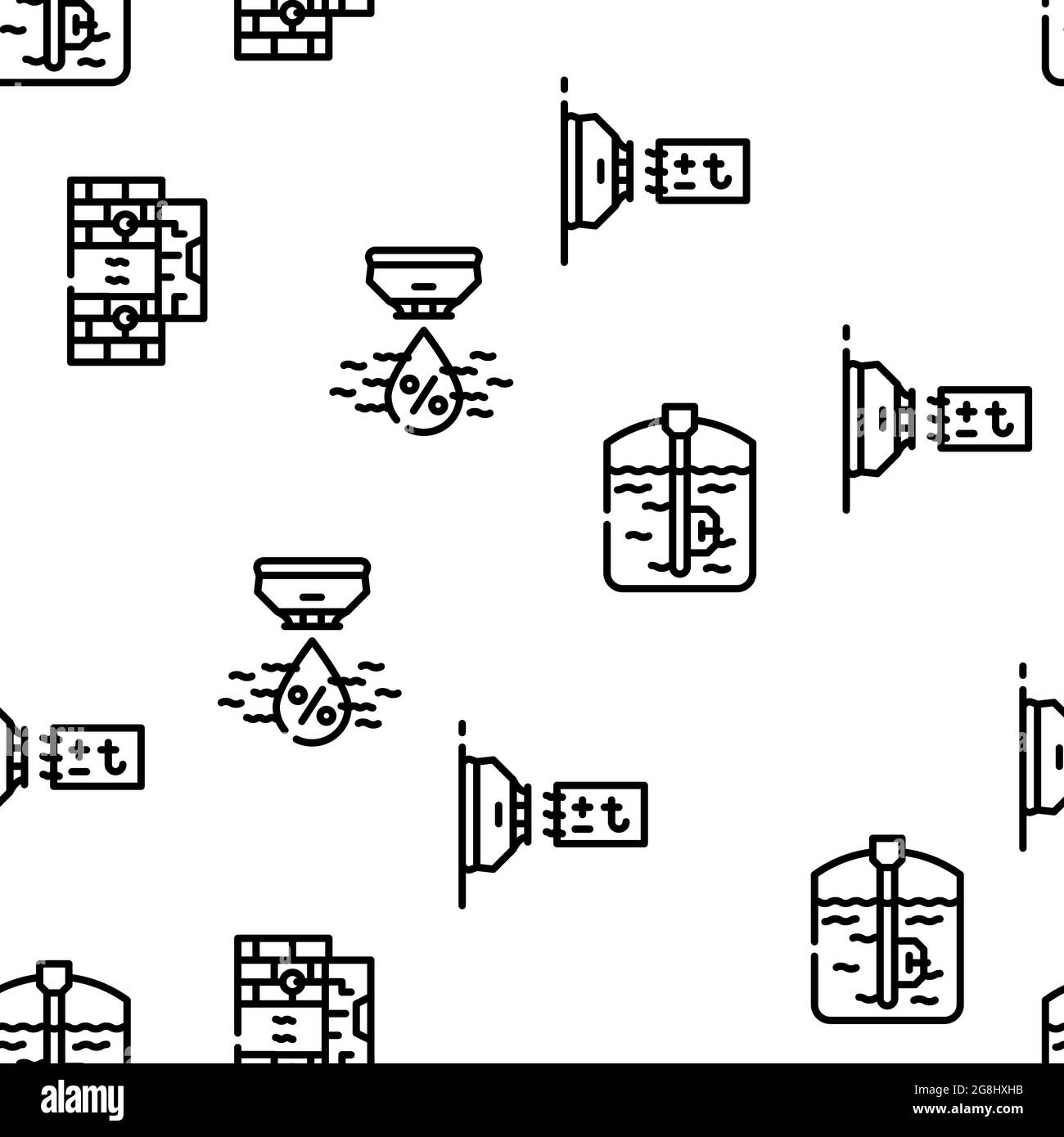 Sensor Electronic Tool Vector Seamless Pattern Stock Vector Image & Art ...