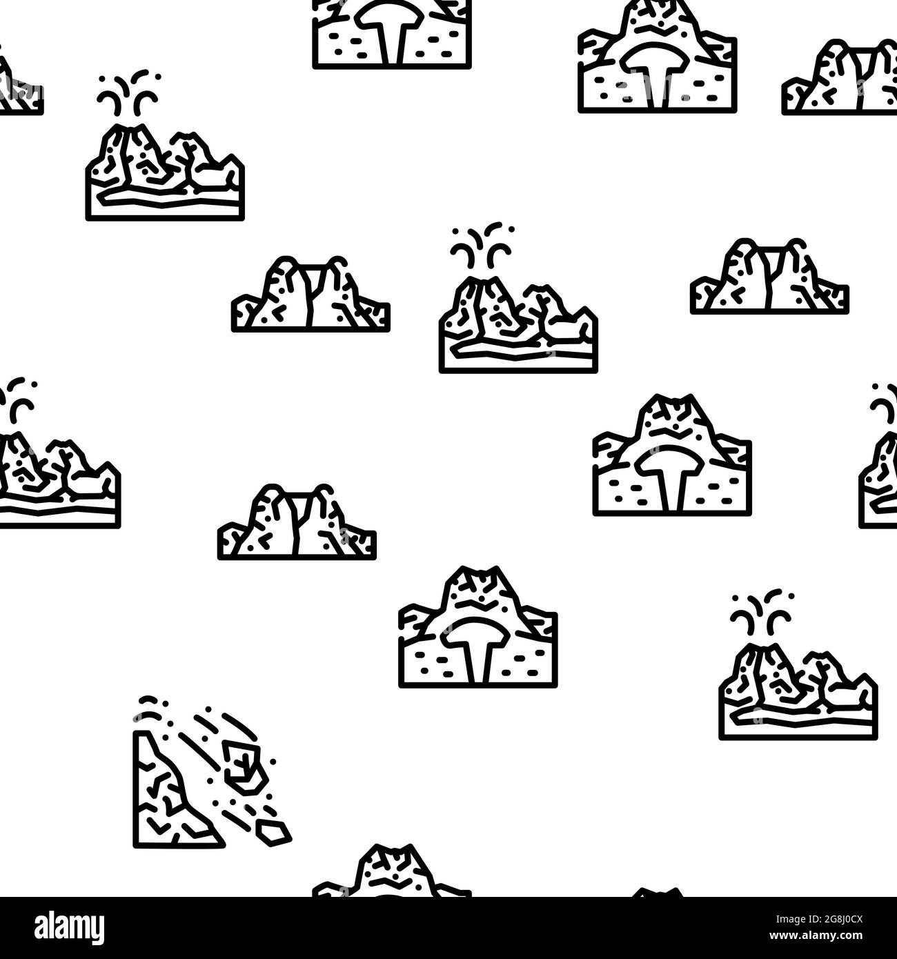 Volcano Lava Eruption Vector Seamless Pattern Stock Vector Image & Art ... Volcano Lava Eruption Vector Seamless Pattern Stock Vector Image & Art ...
