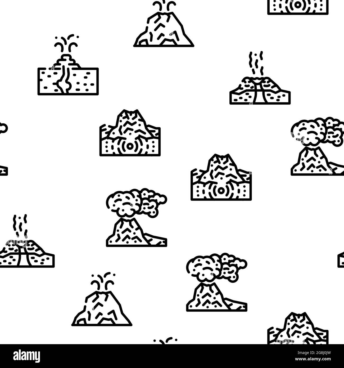 Volcano Lava Eruption Vector Seamless Pattern Stock Vector Image & Art ... Volcano Lava Eruption Vector Seamless Pattern Stock Vector Image & Art ...