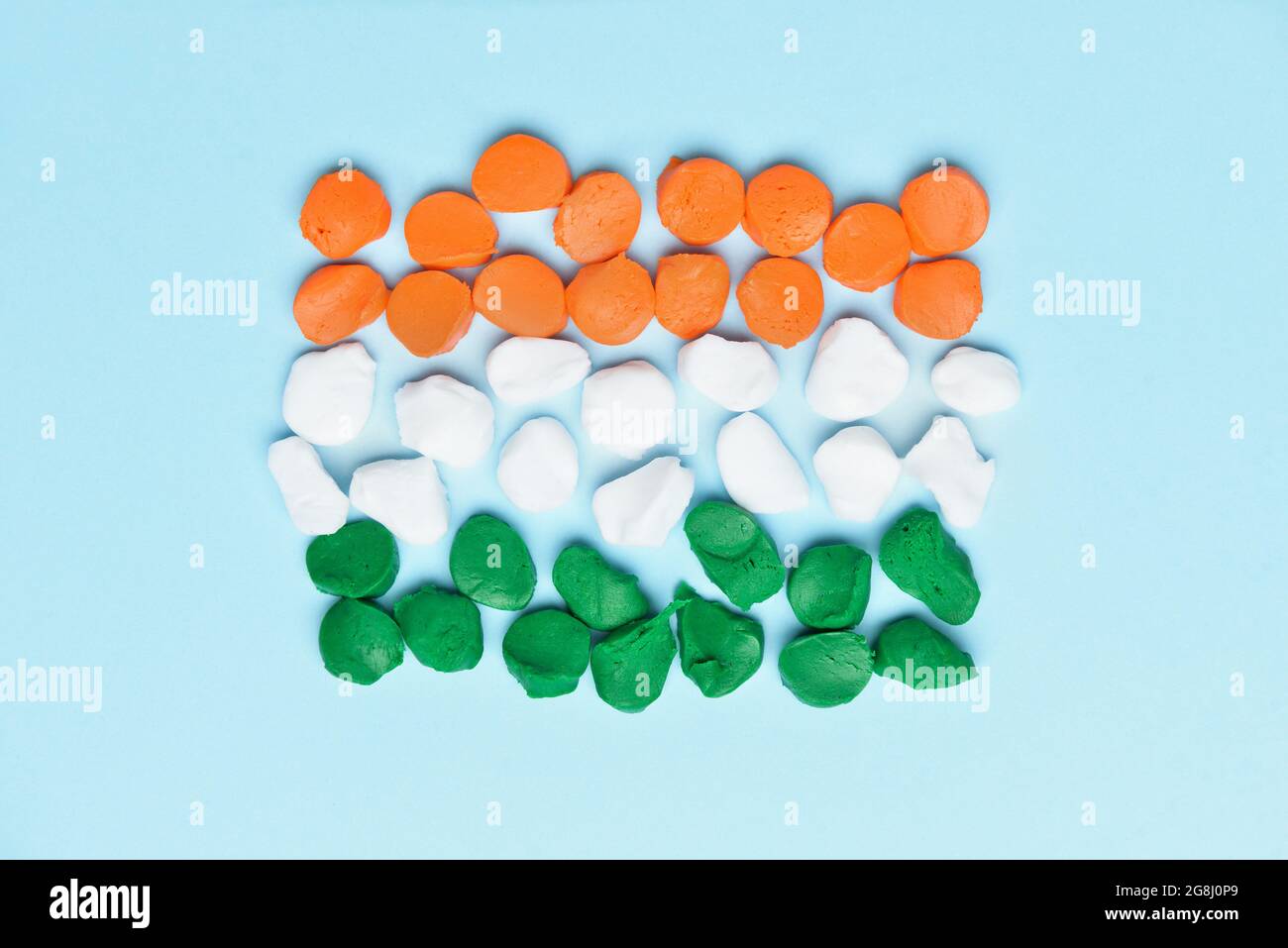 Flag of India made of plasticine on color background Stock Photo - Alamy