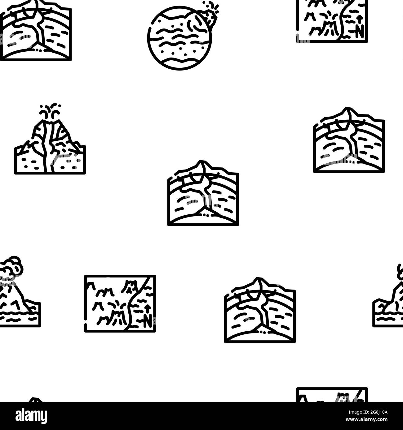 Volcano Lava Eruption Vector Seamless Pattern Stock Vector Image & Art ... Volcano Lava Eruption Vector Seamless Pattern Stock Vector Image & Art ...