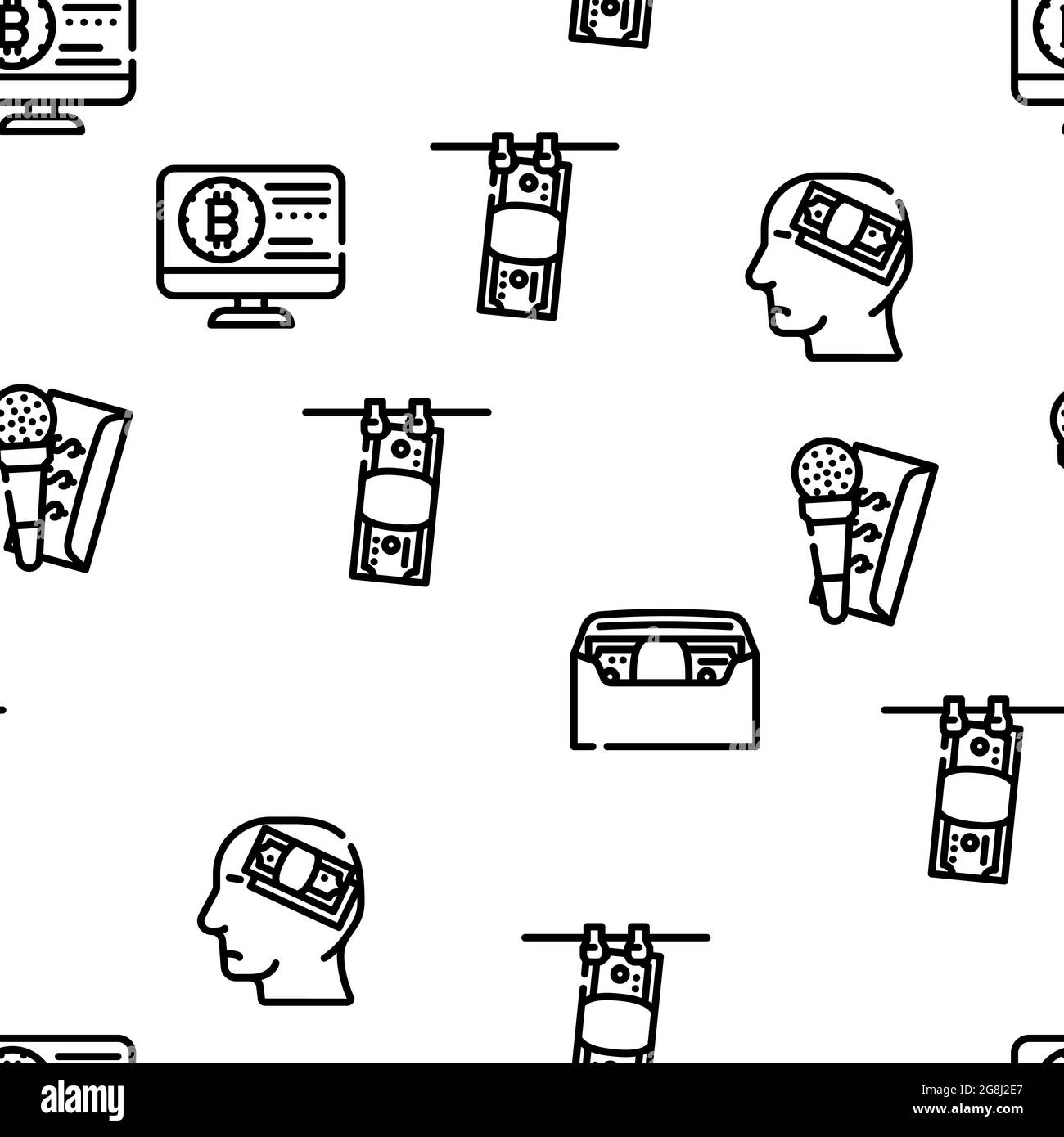 Corruption Problem Vector Seamless Pattern Stock Vector Image & Art - Alamy