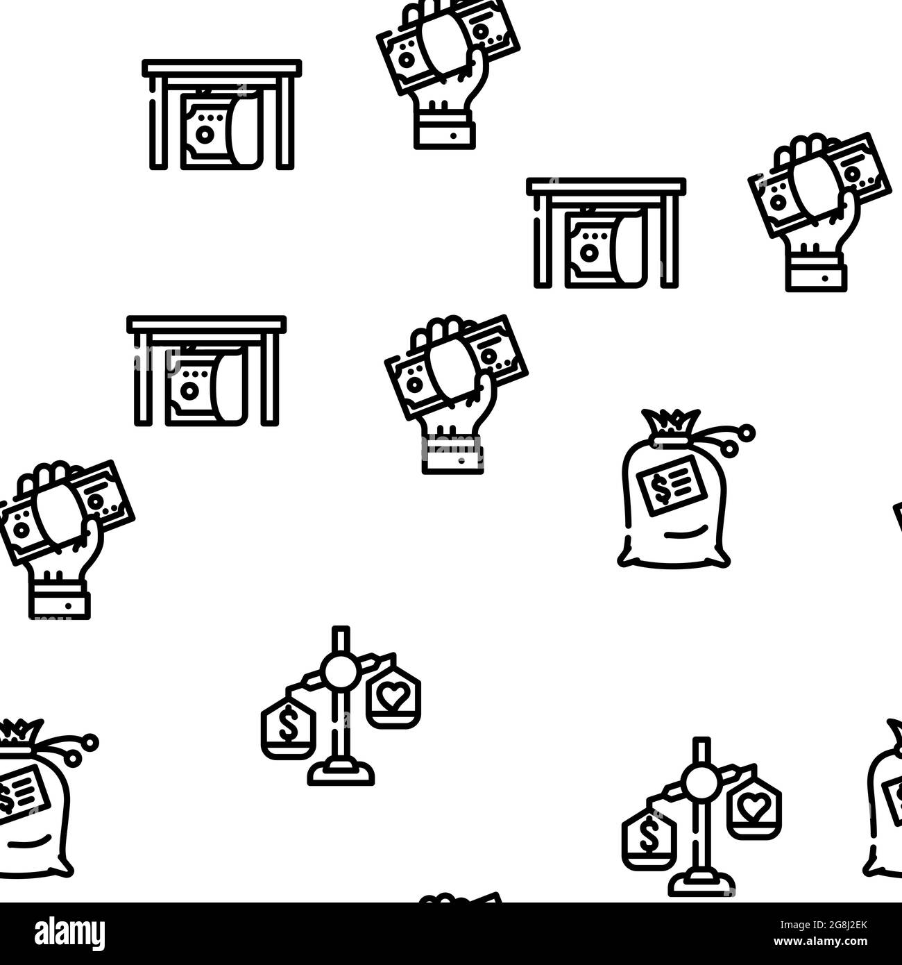 Corruption Problem Vector Seamless Pattern Stock Vector Image & Art - Alamy