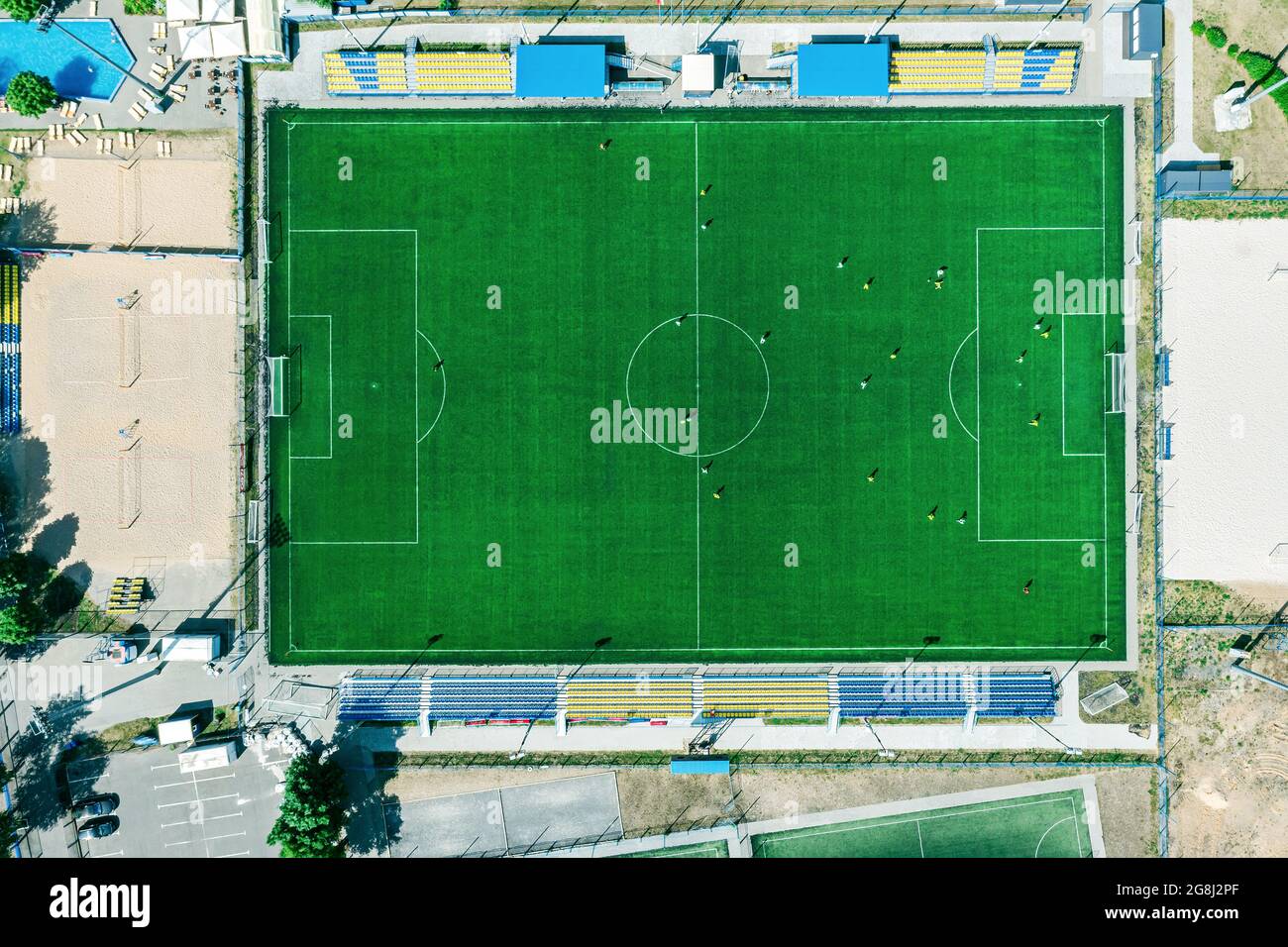 Aerial view football match hi-res stock photography and images - Alamy