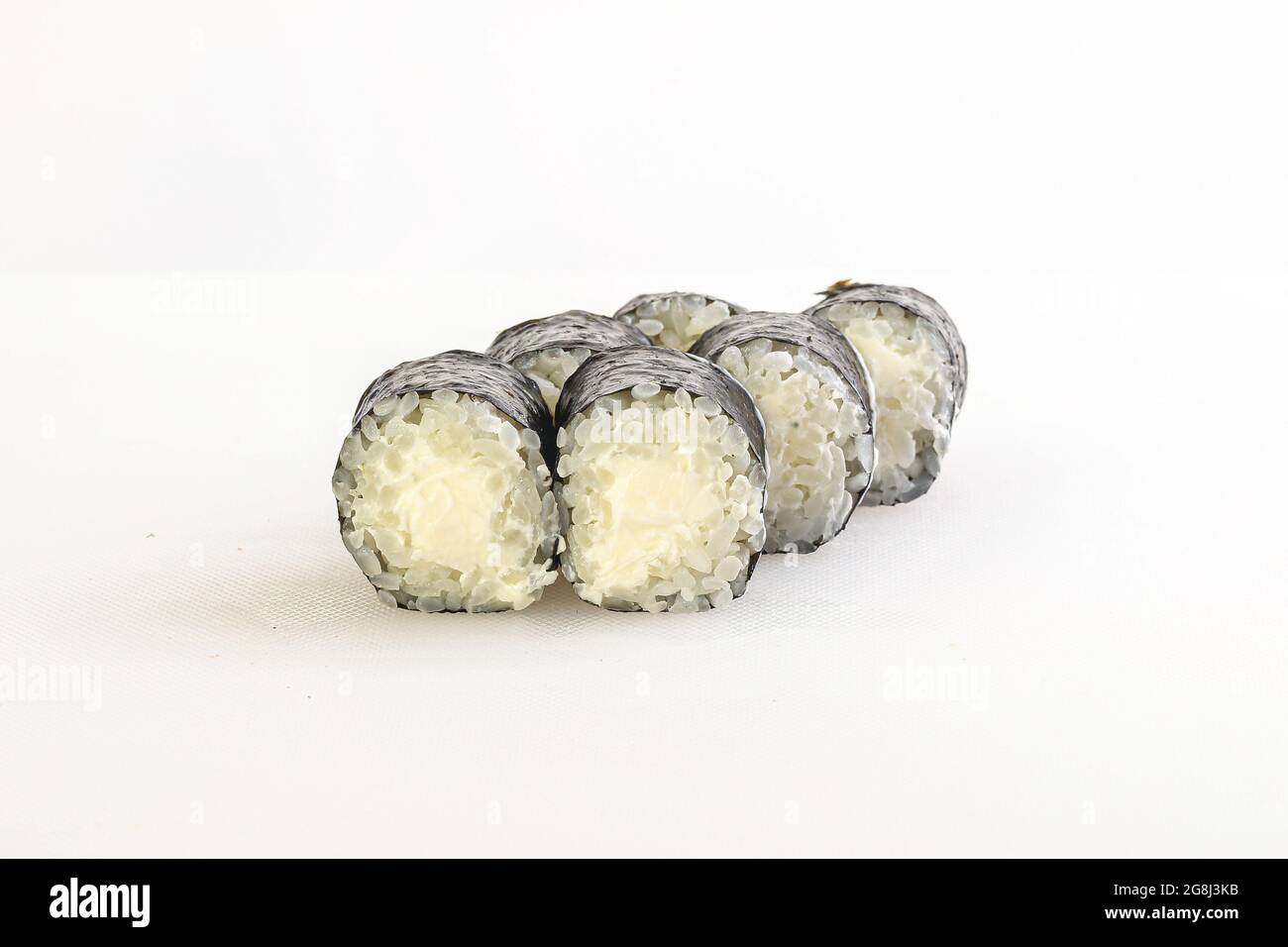 Japanese traditional roll maki with soft cheese Stock Photo - Alamy