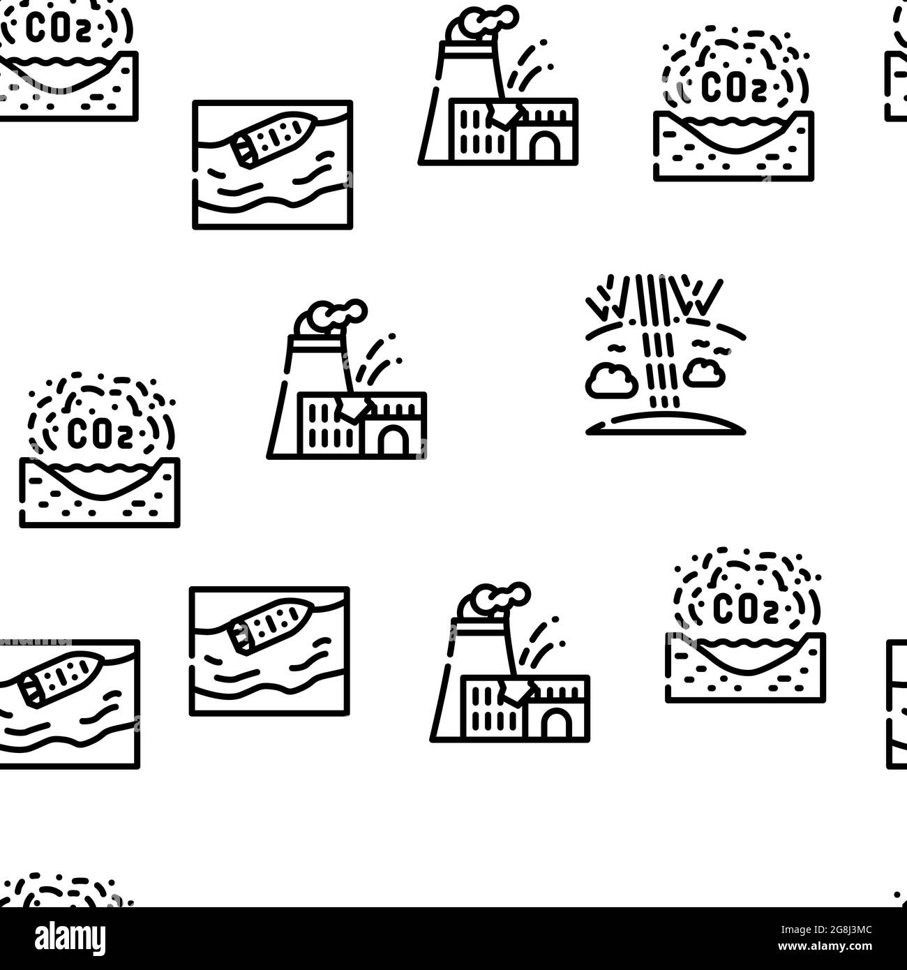 Disaster Destruction Vector Seamless Pattern Stock Vector Image & Art ...