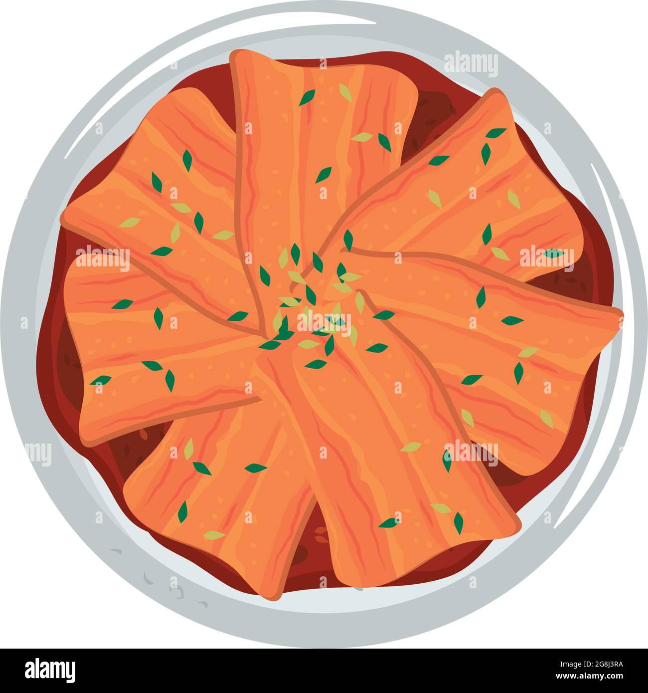 Kimchi kimchee Stock Vector Images - Alamy