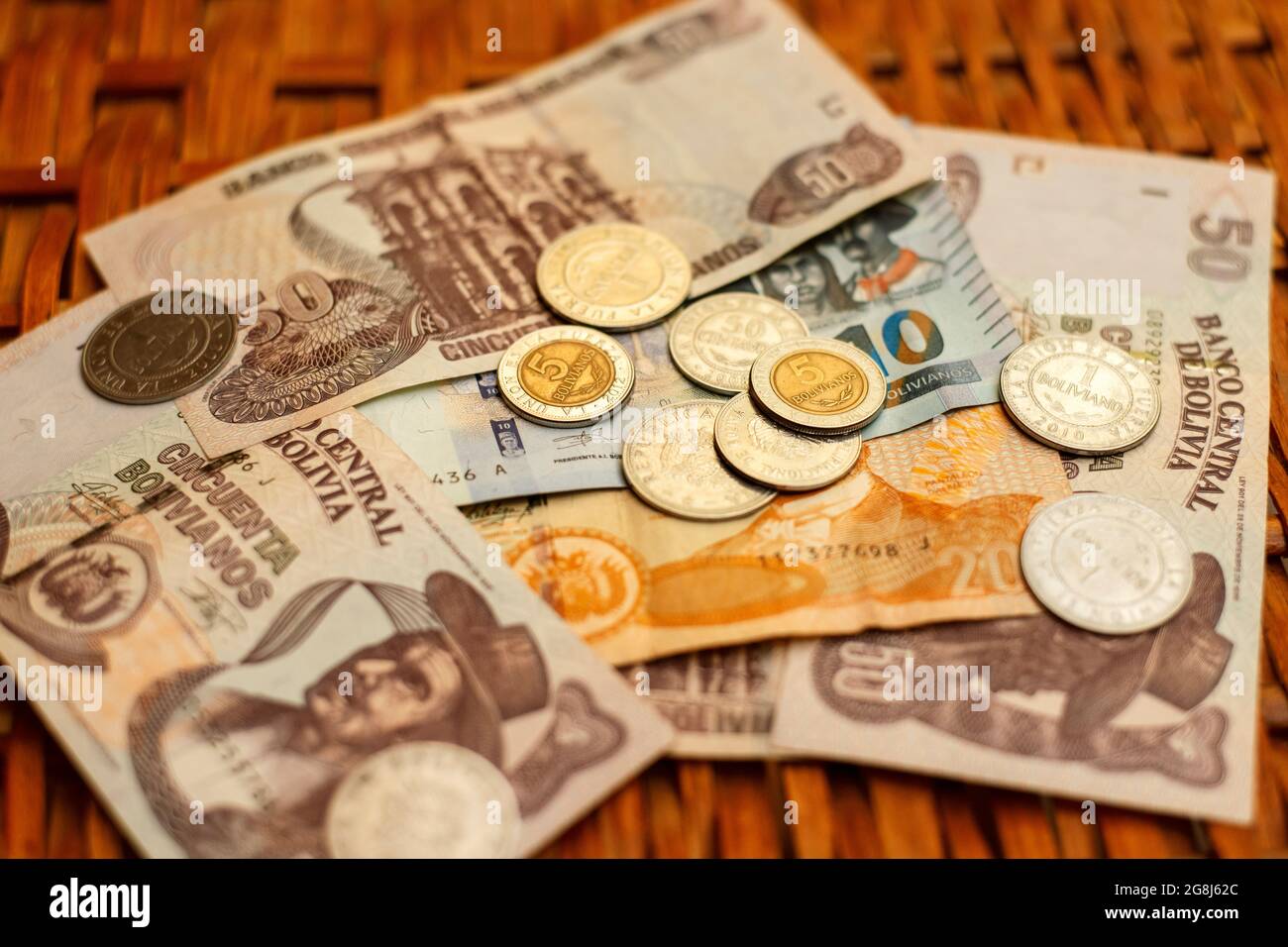 different Bolivian currency closeup with focus on coins Stock Photo - Alamy