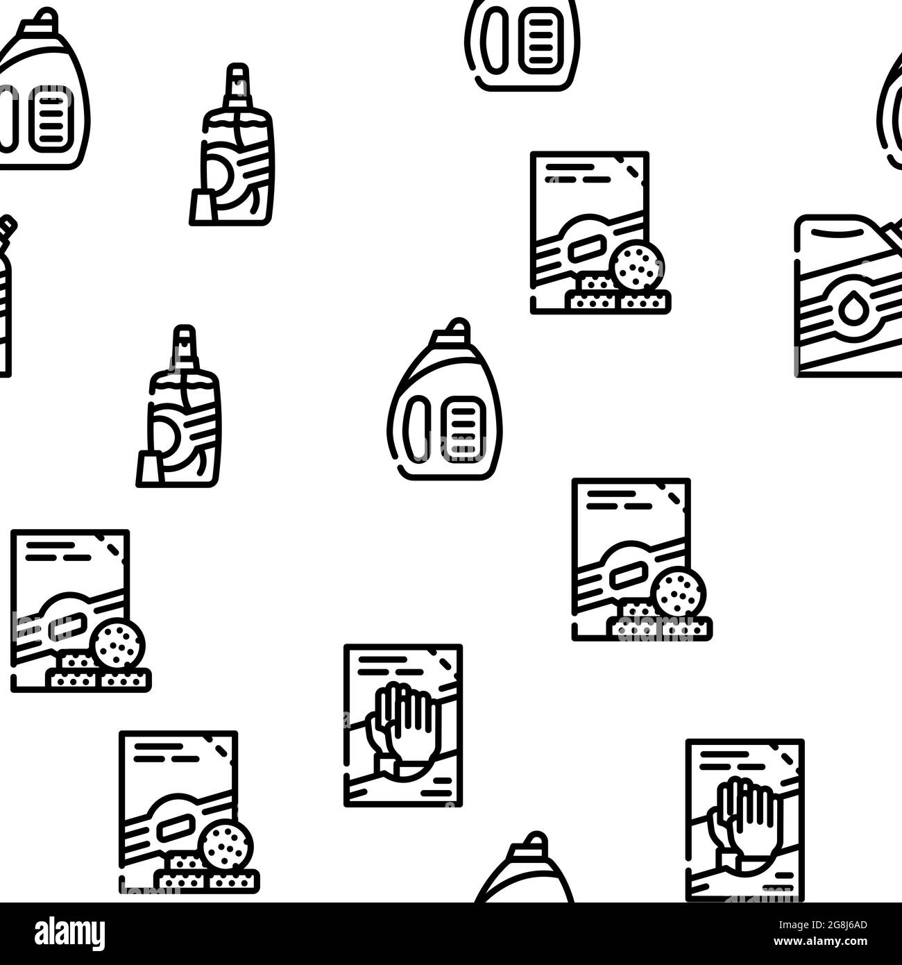 Detergent Washing Vector Seamless Pattern Stock Vector Image & Art - Alamy