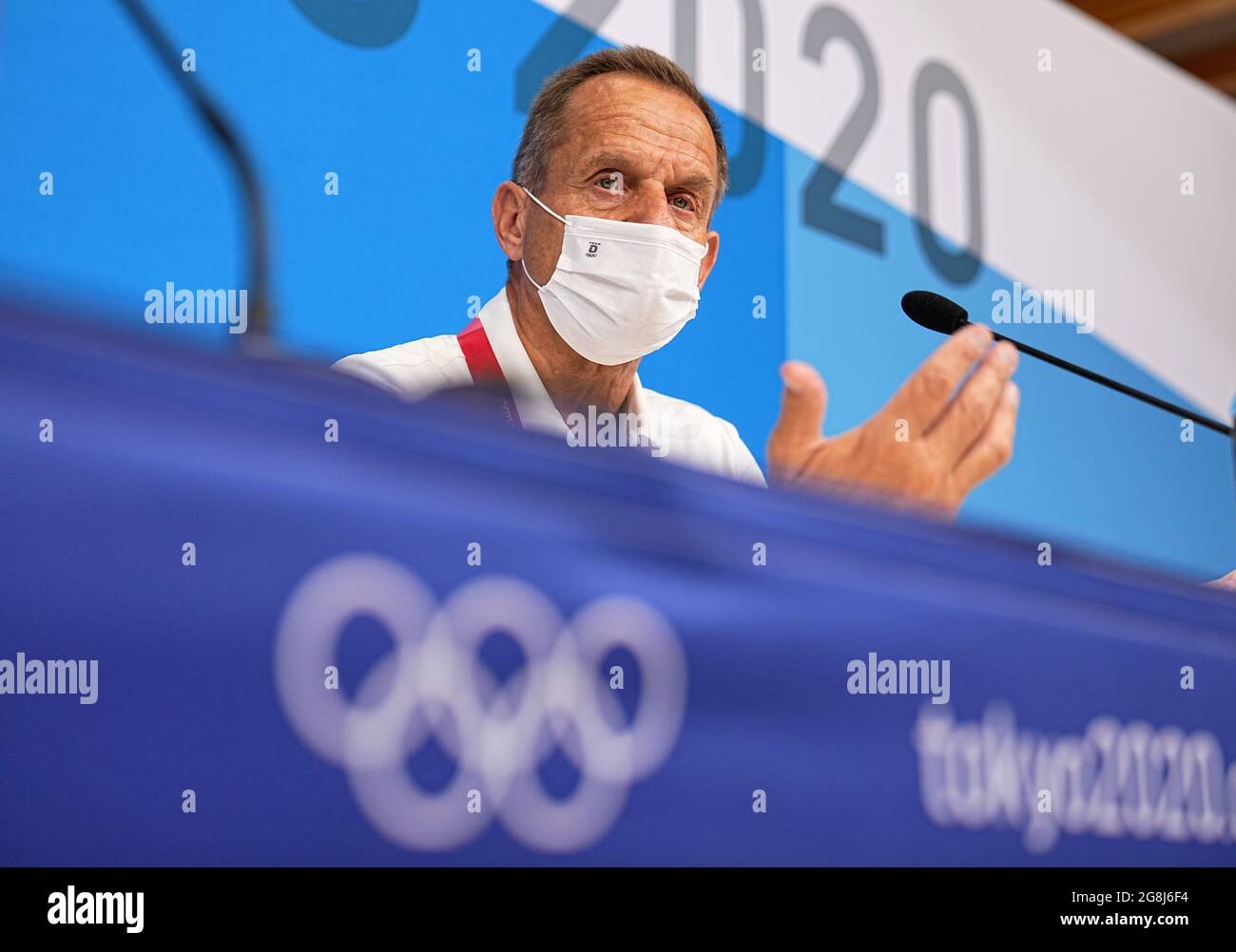 Tokio, Japan. 21st July, 2021. Olympics, kick-off press conference of ...