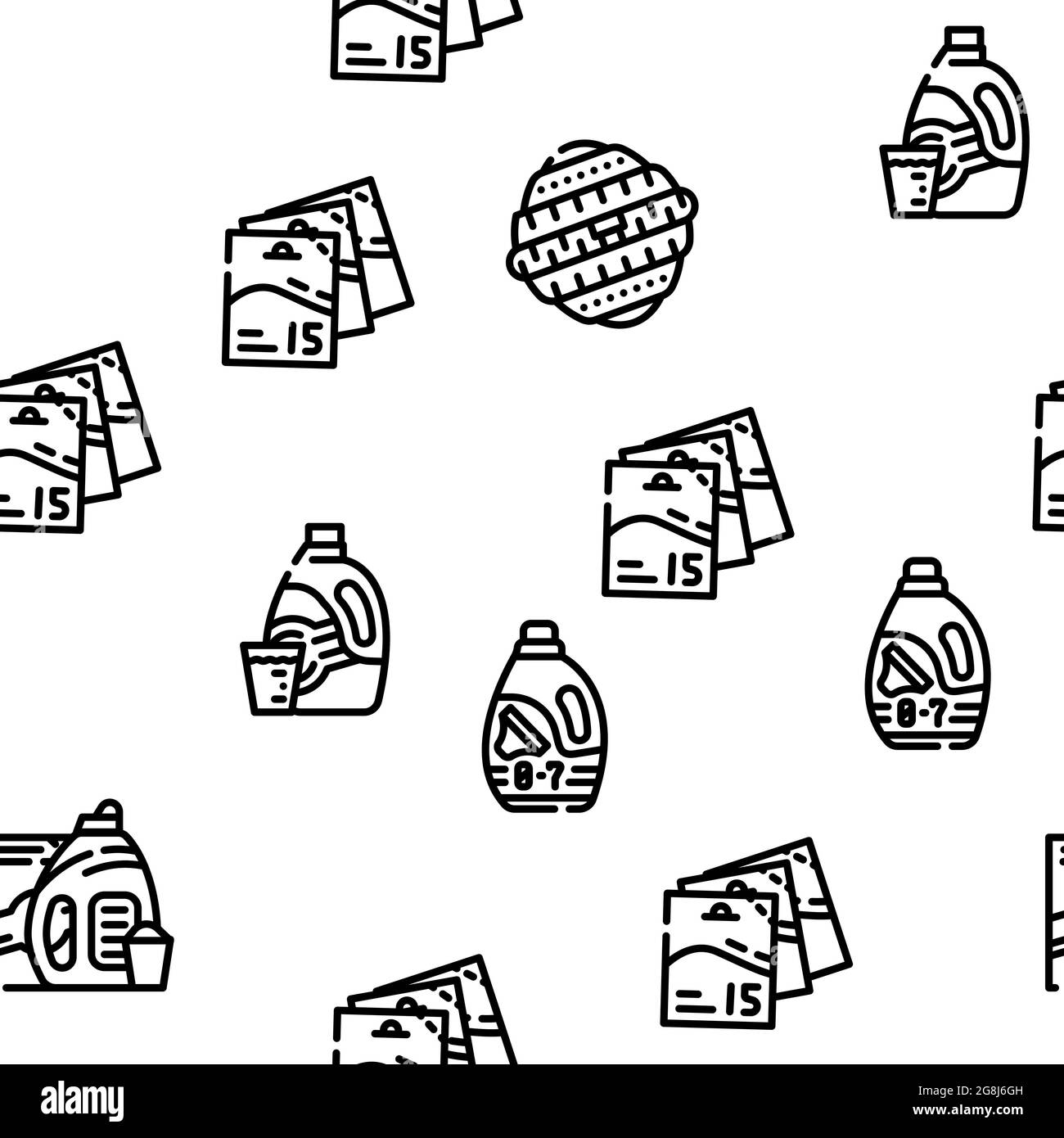 Detergent Washing Vector Seamless Pattern Stock Vector Image & Art - Alamy