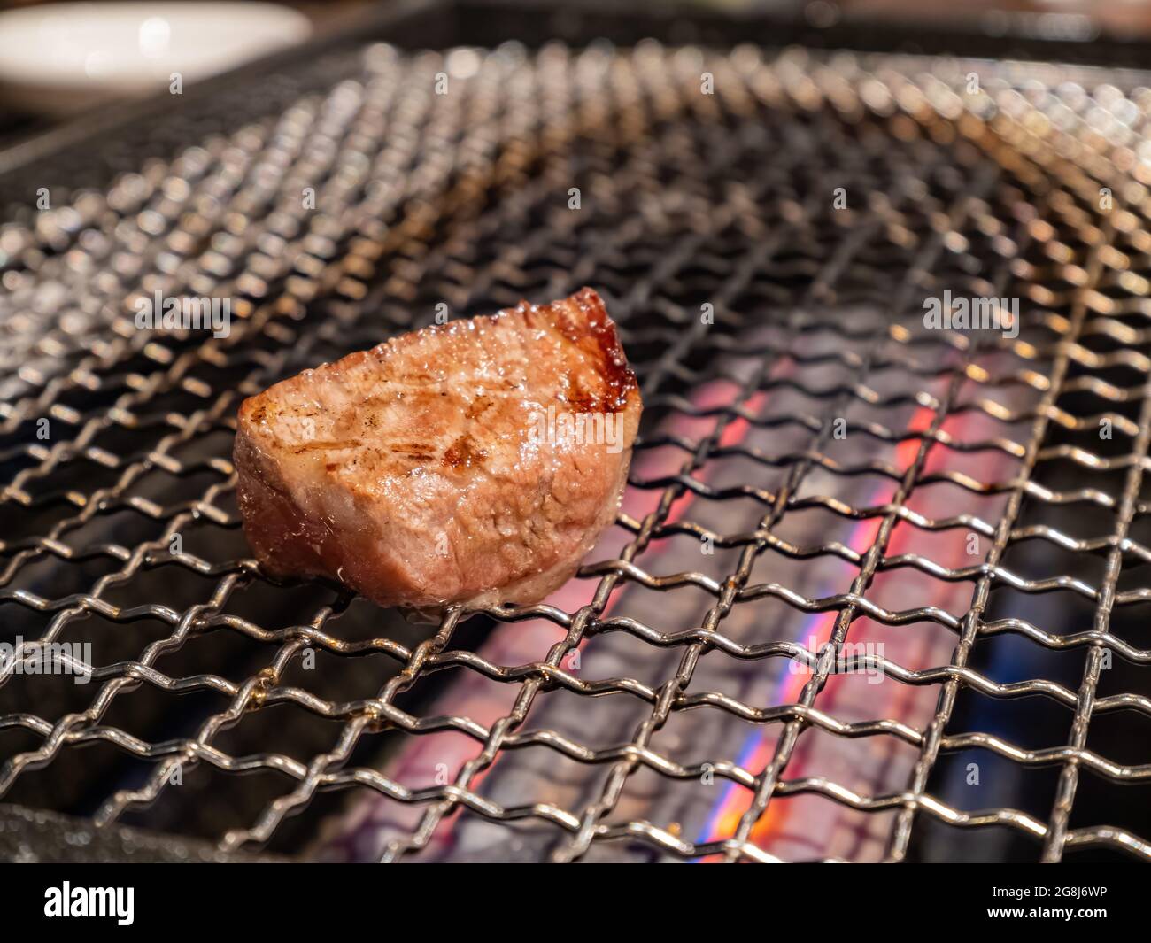 Close up shot of grilling meat at Las Vegas, Nevada Stock Photo - Alamy
