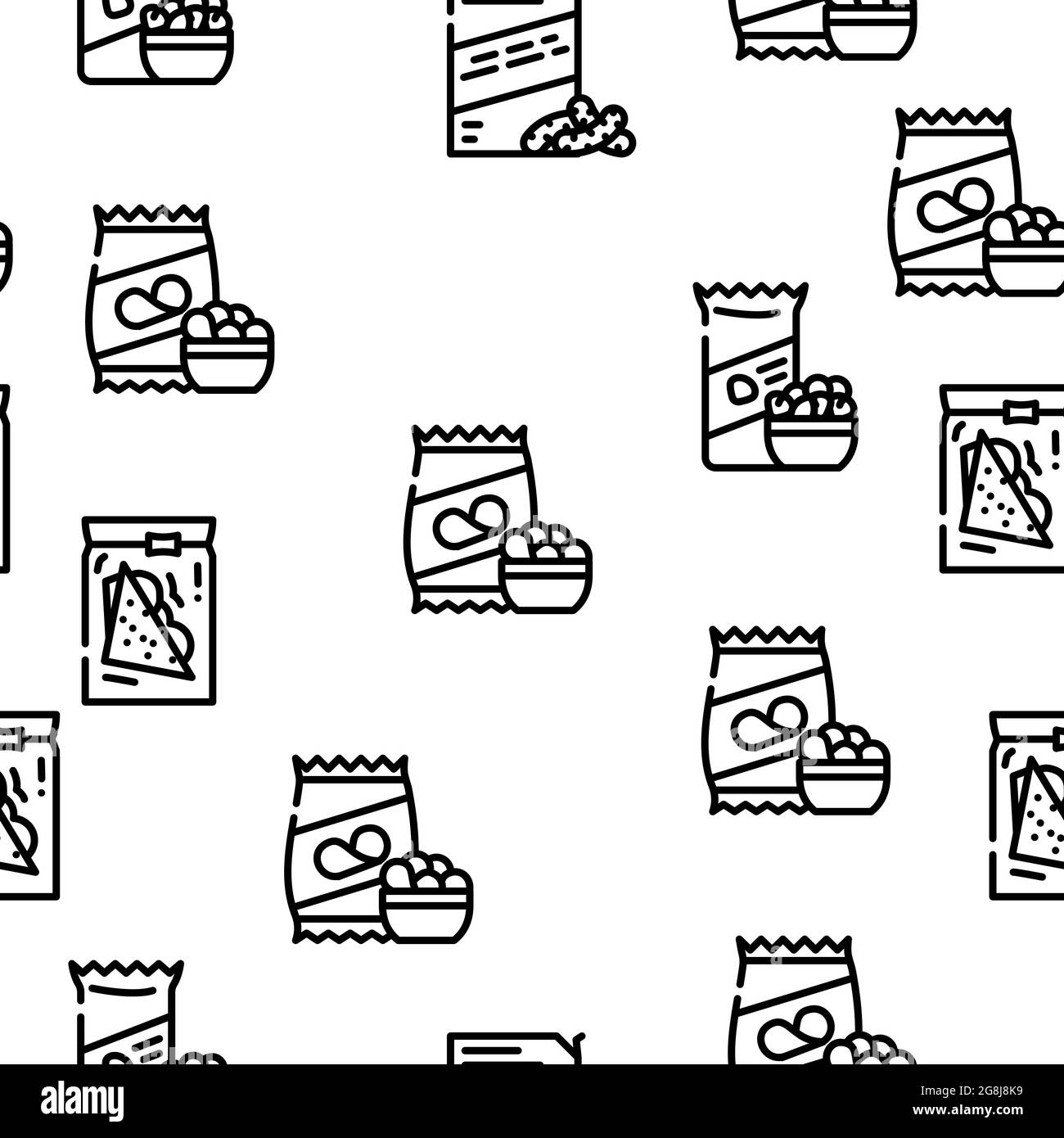 Dried snacks Stock Vector Images - Alamy