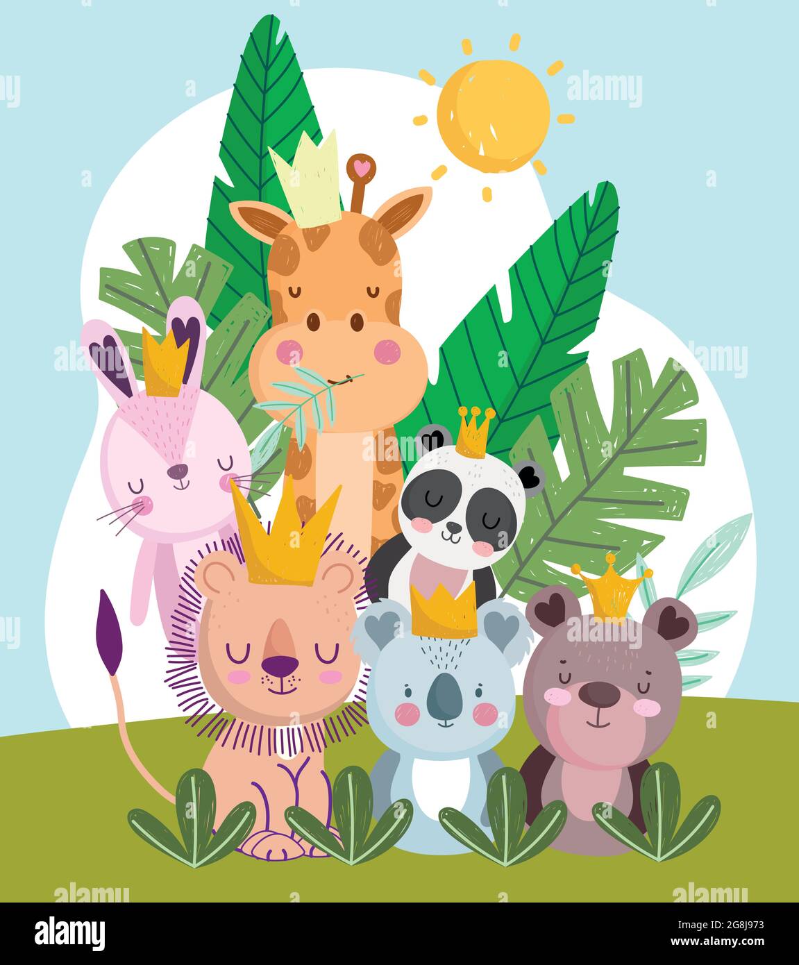 cartoon cute animals Stock Vector Image & Art - Alamy