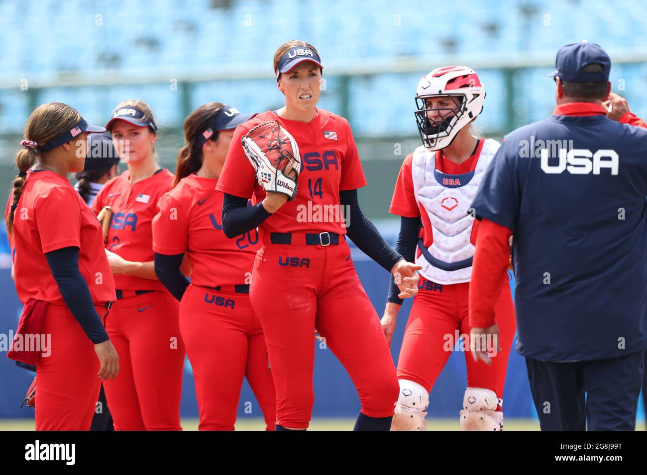 Fukushima, Japan. 21st July, 2021. United States team group (USA ...
