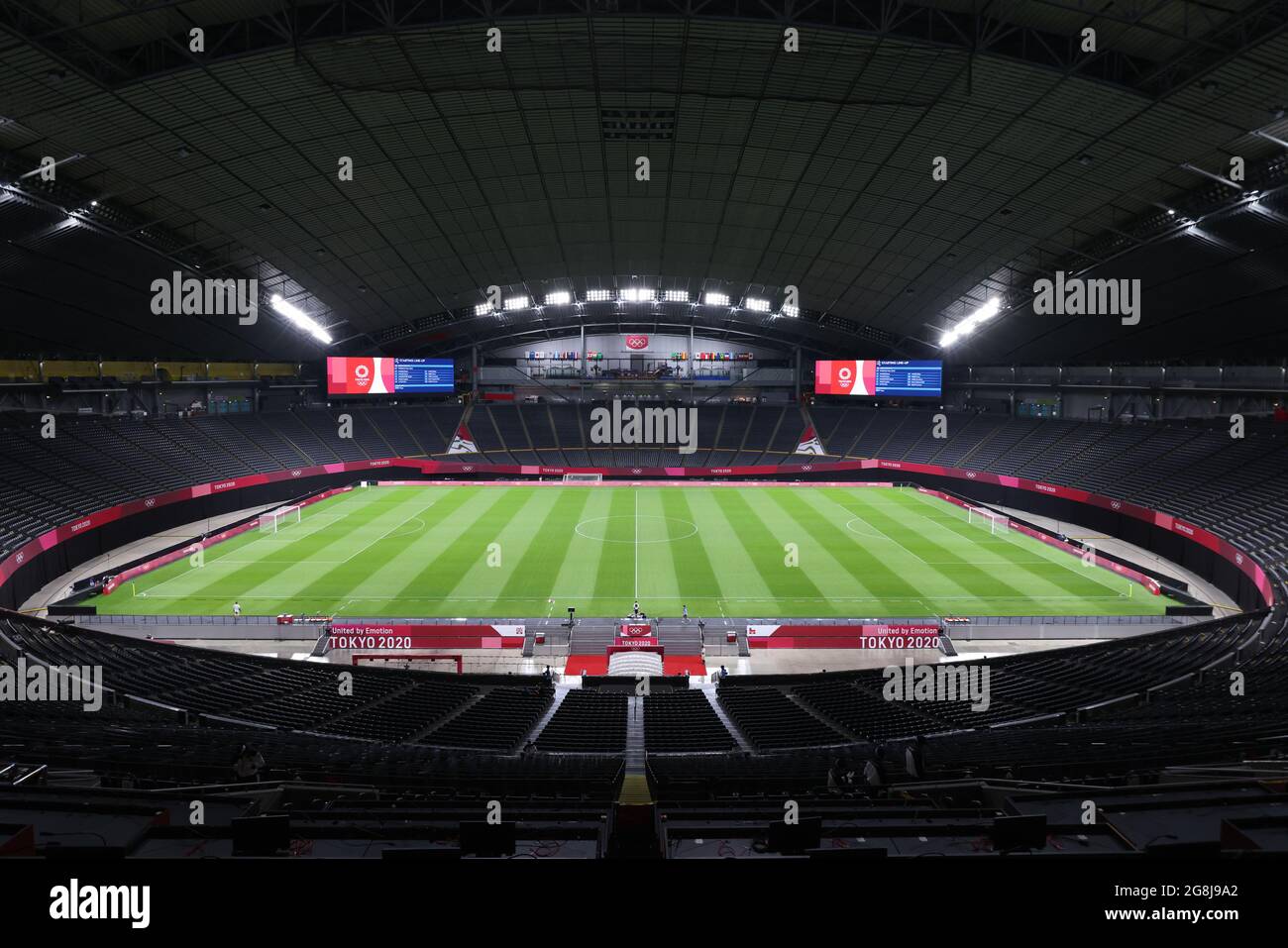 Hokkaido, Japan. 21st July, 2021. the Sapporo Dome Football/Soccer ...