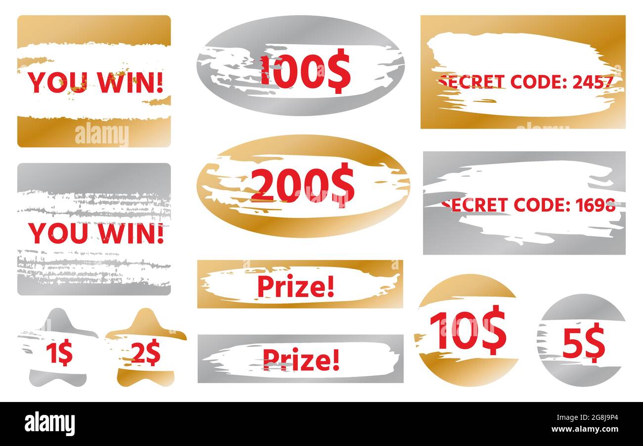 Scratch Card Vector