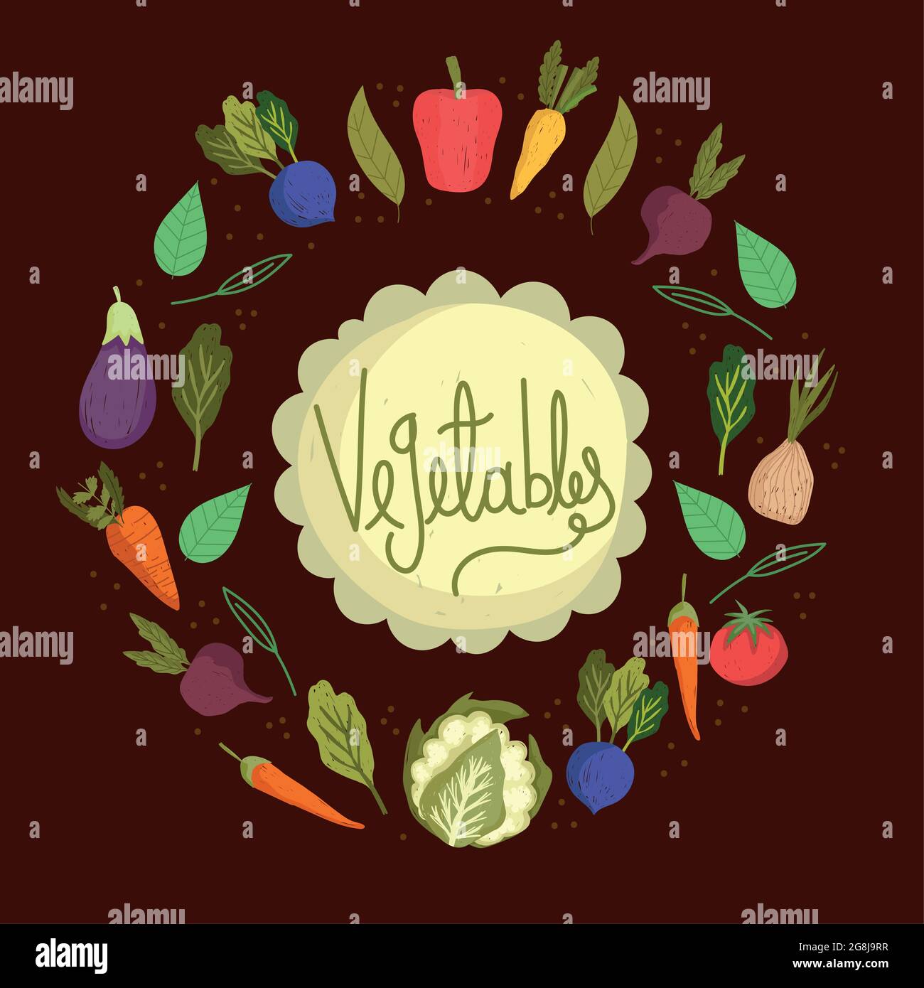 vegetables food label Stock Vector Image & Art - Alamy