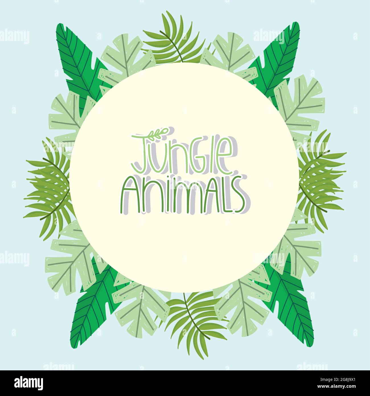 jungle animals label Stock Vector Image & Art - Alamy