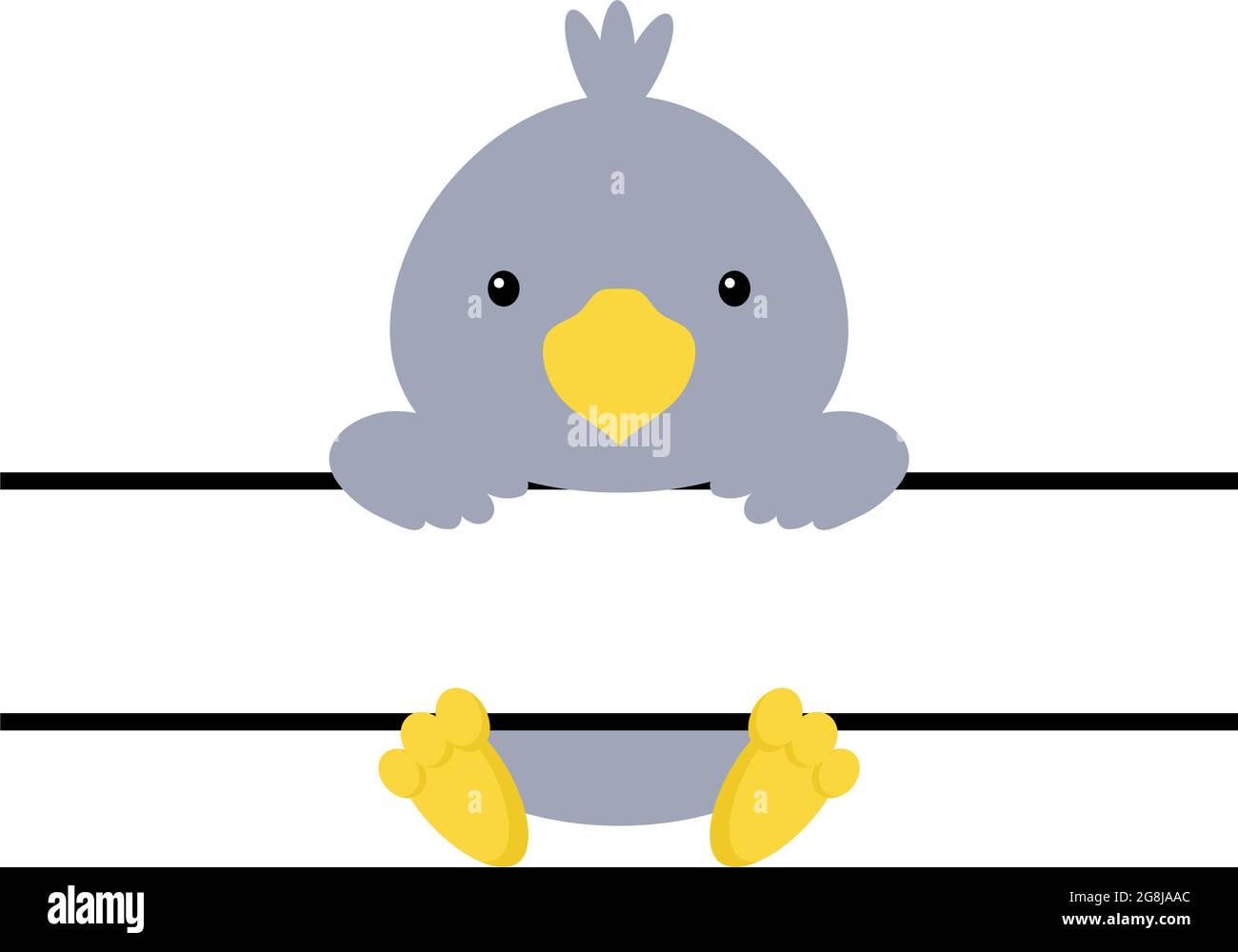 Cute raven split monogram. Funny cartoon character for shirt ...