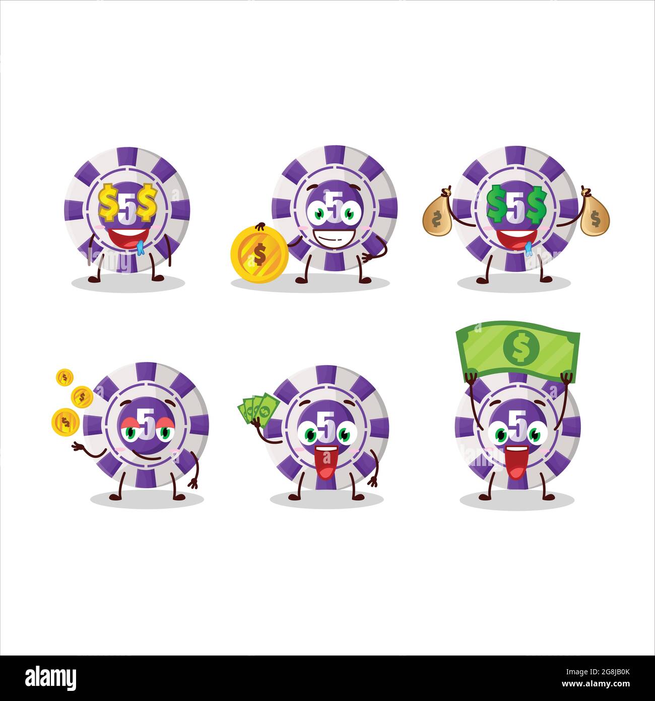5 Dollar Cartoon Money
