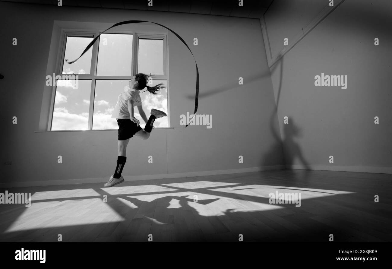 Girl performs Black and White Stock Photos & Images - Alamy