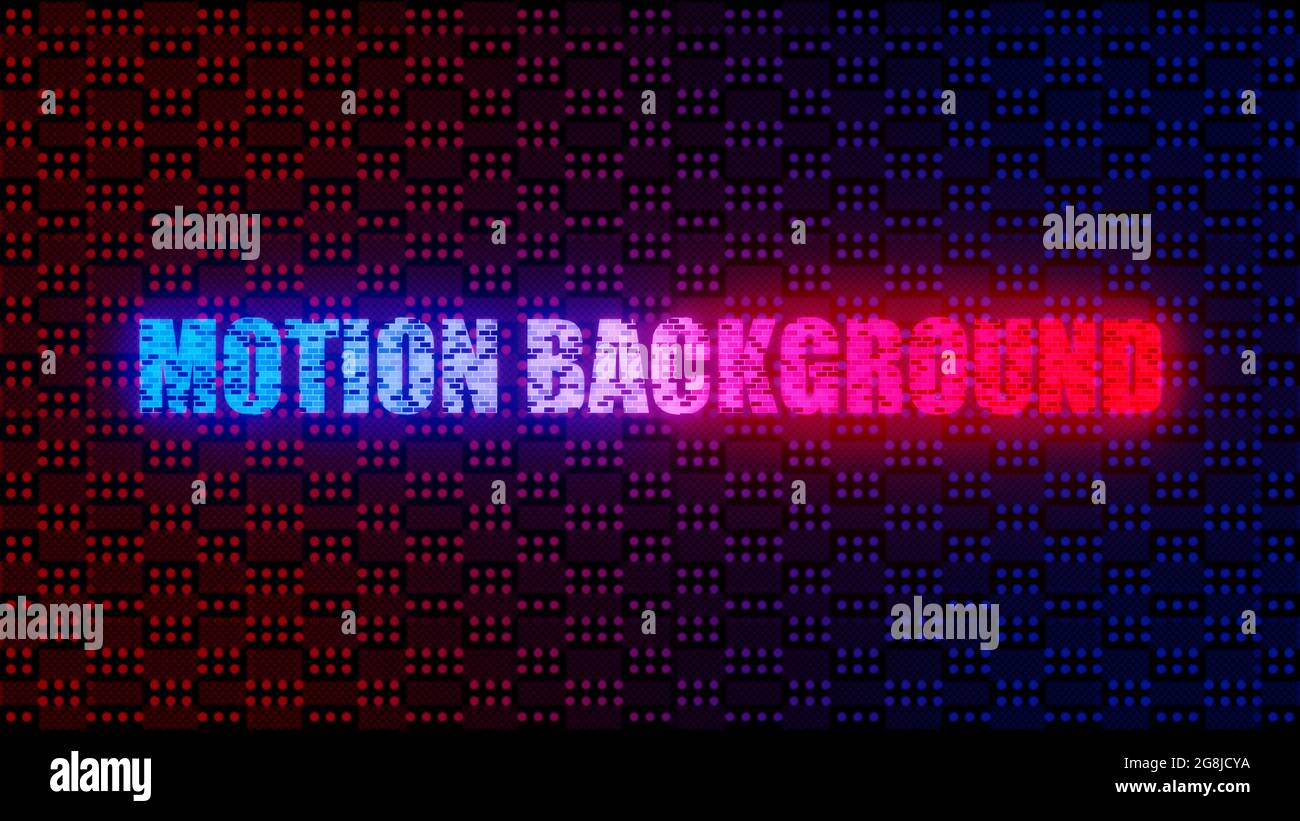 3D graphic illustration of the colorful text MOTION BACKGROUND on ...