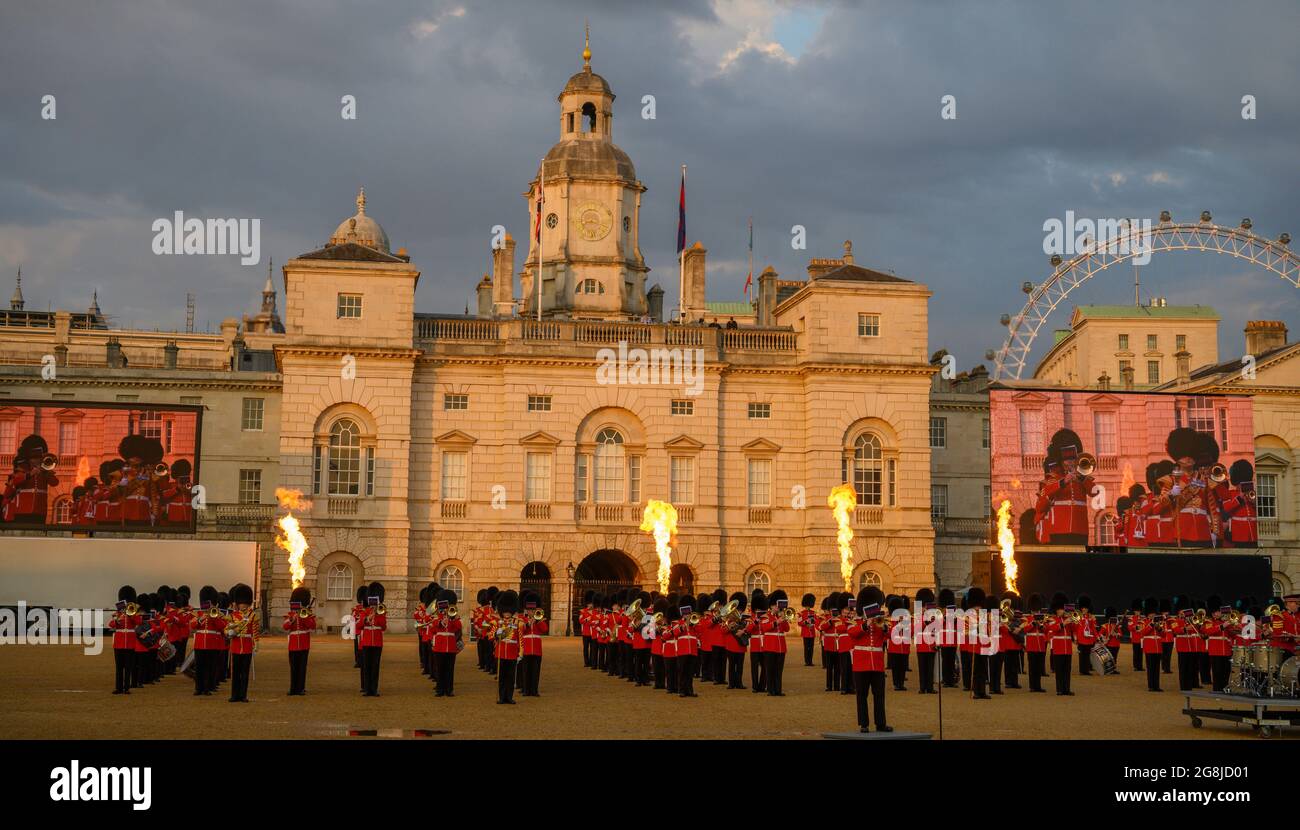 Horse Guards Parade, London, UK. 20 July 2021. First performance with ...