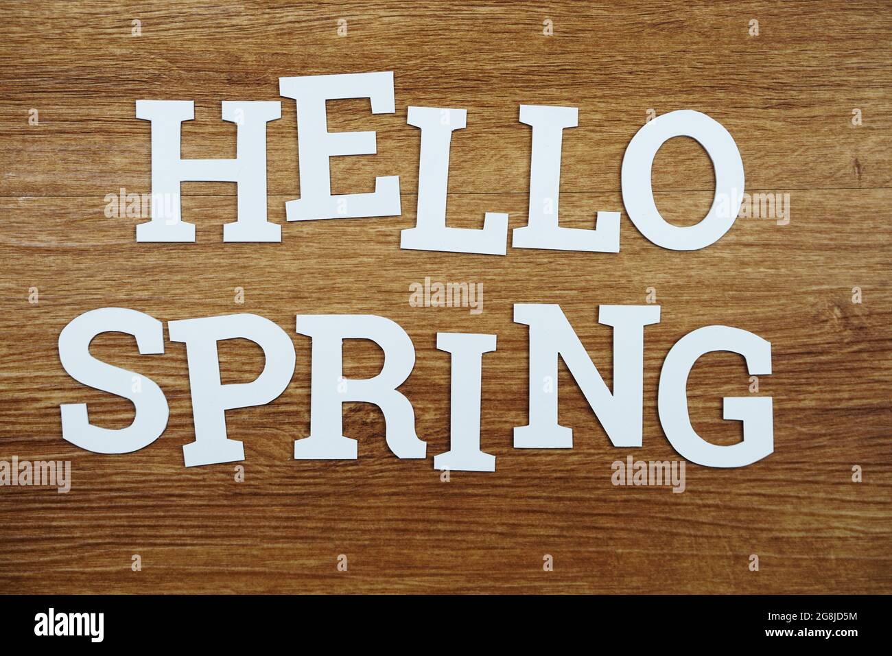 Hello spring alphabet letters hi-res stock photography and images - Alamy