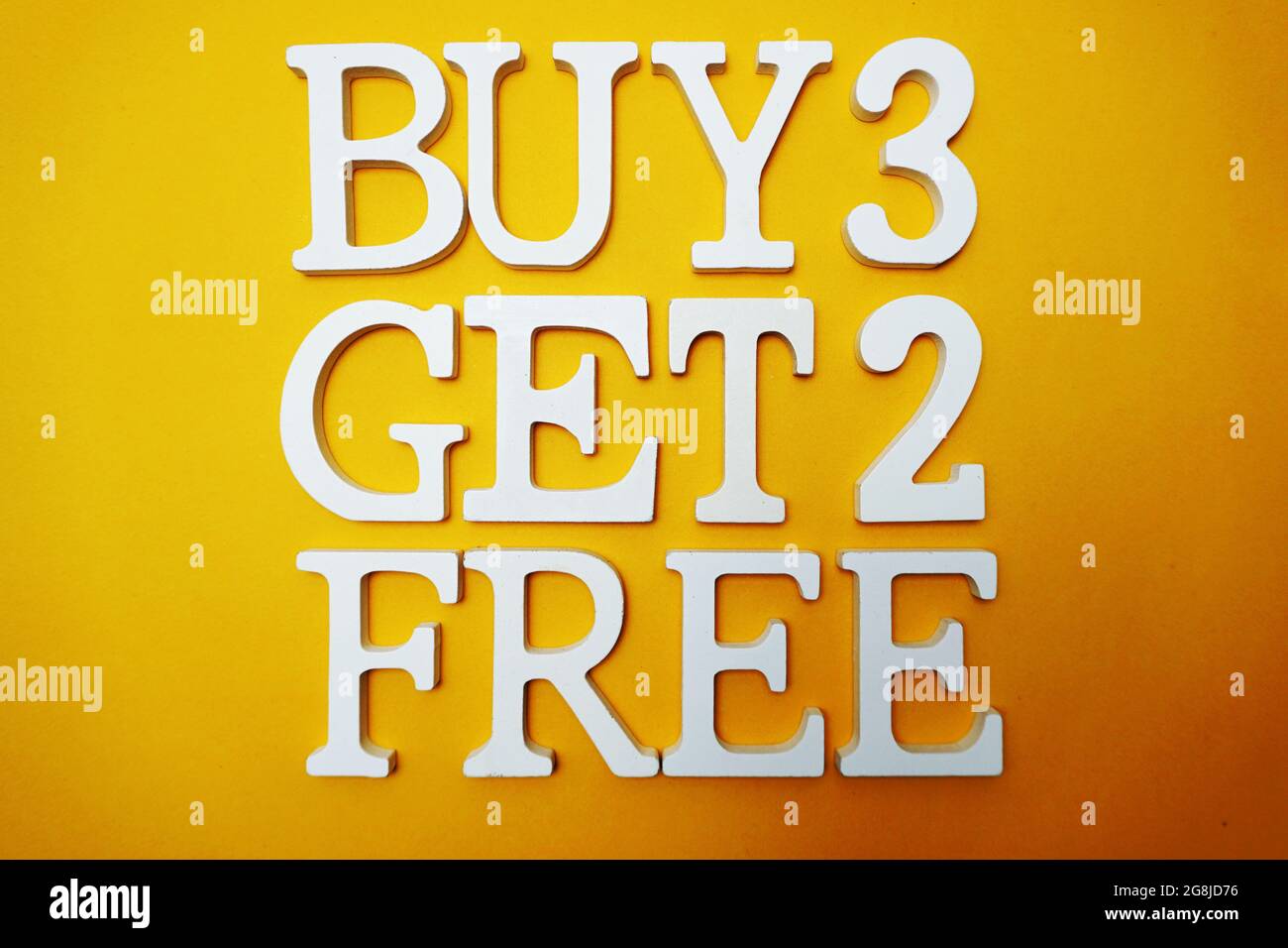 Buy 3 get 3 free promotion hi-res stock photography and images - Alamy