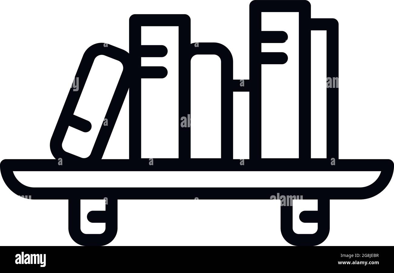Room book shelf icon. Outline room book shelf vector icon for web ...