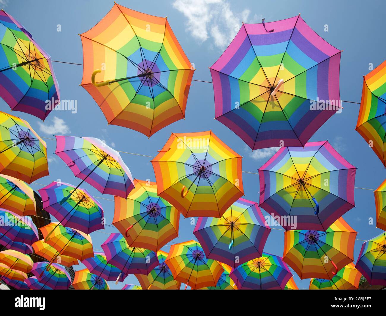 Color pattern of umbrella hi-res stock photography and images - Alamy