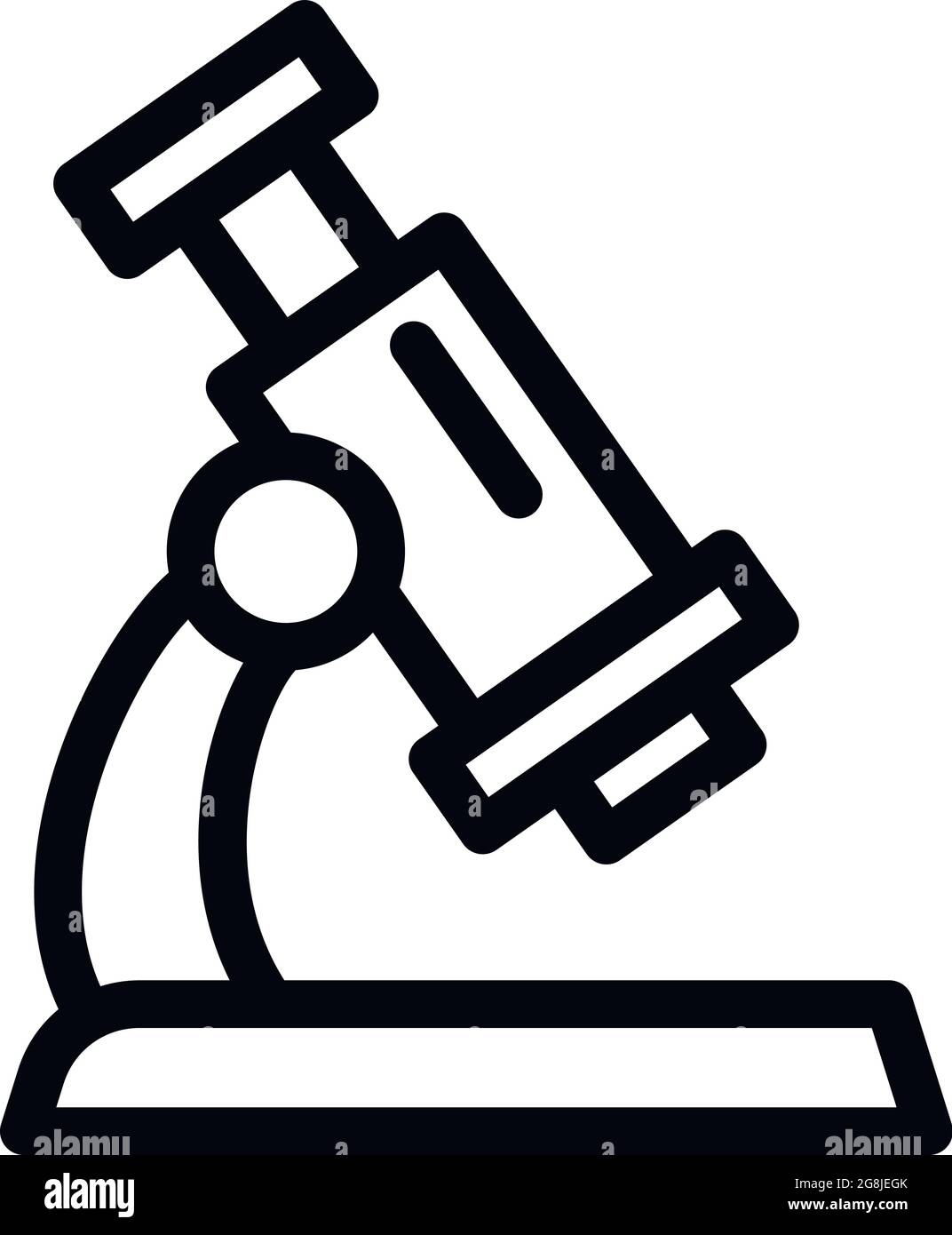 Medical microscope icon. Outline medical microscope vector icon for web ...