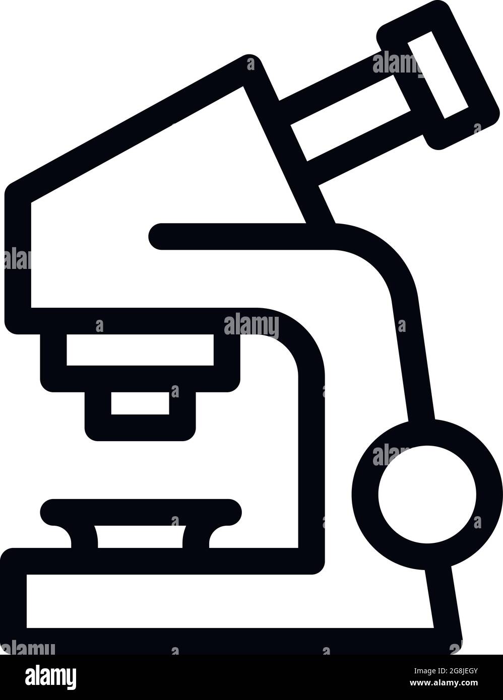 Research microscope icon. Outline research microscope vector icon for ...