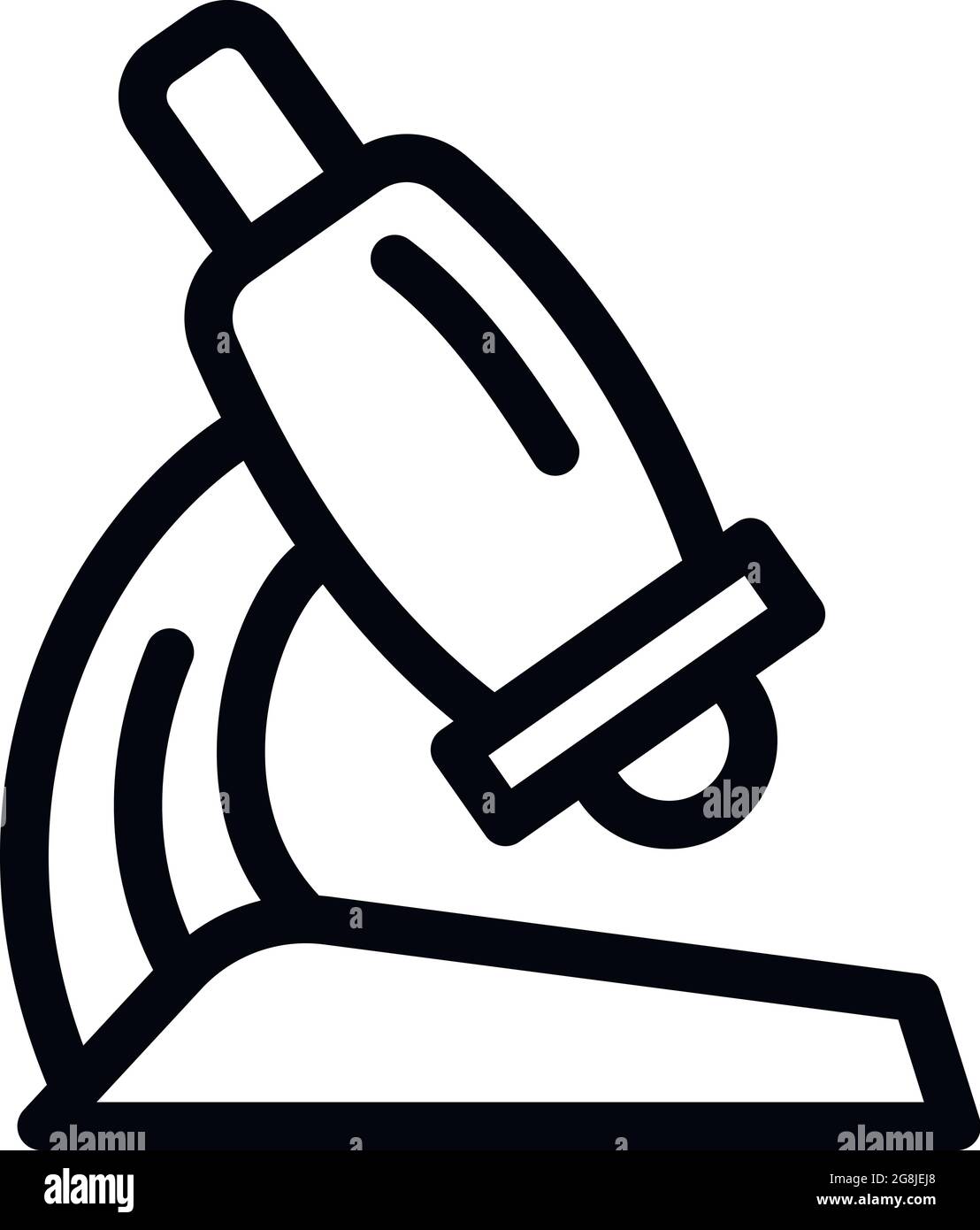 Science microscope icon. Outline science microscope vector icon for web ...