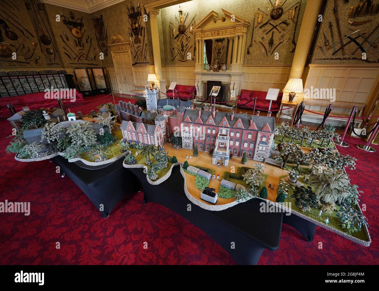 The creation 'Knitted Sandringham' by ninety-two-year-old Margaret ...