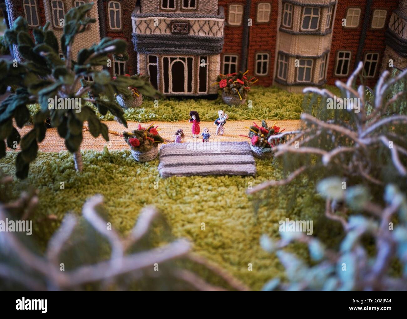 The creation 'Knitted Sandringham' by ninety-two-year-old Margaret ...