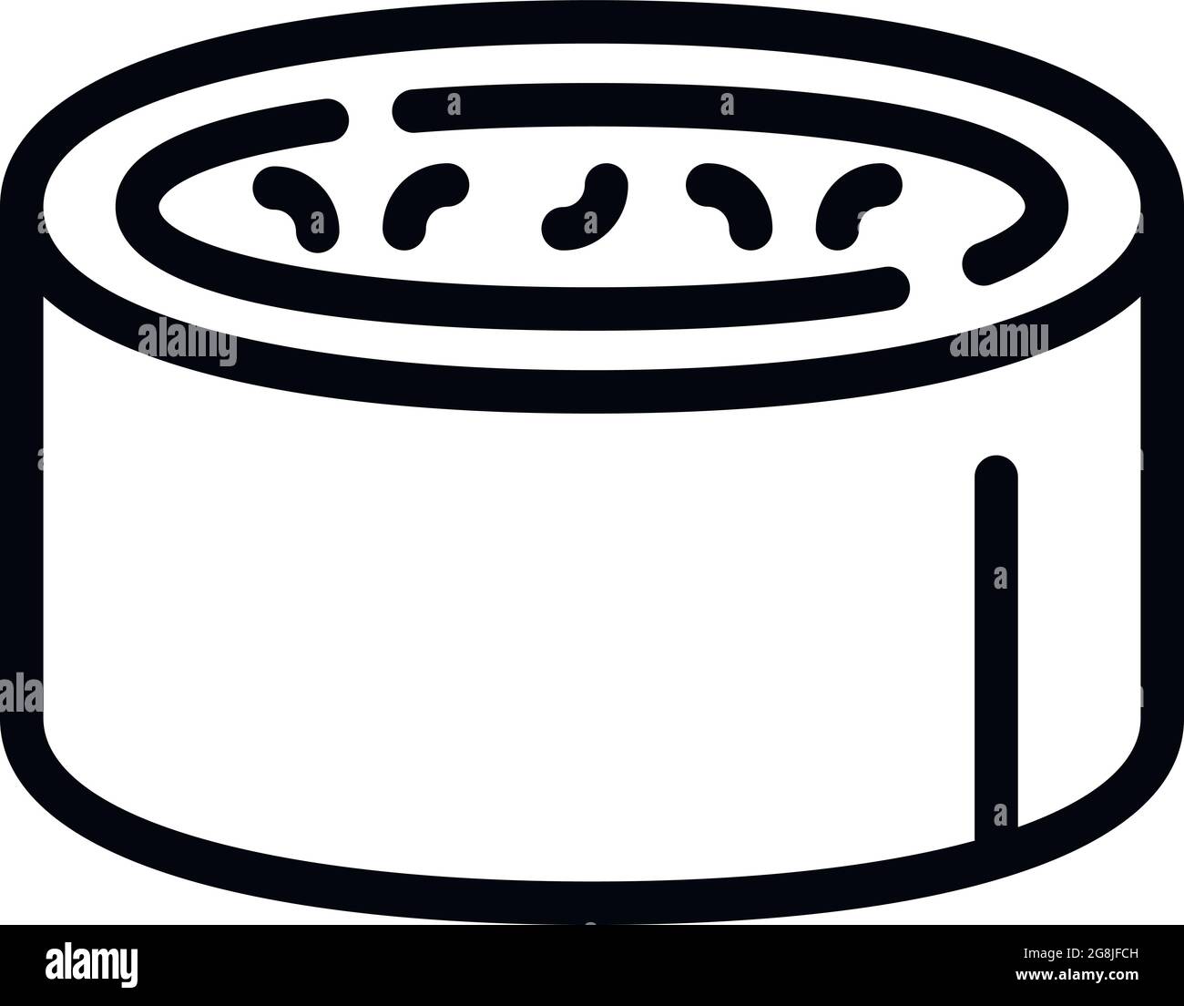 Seafood sushi icon. Outline seafood sushi vector icon for web design ...