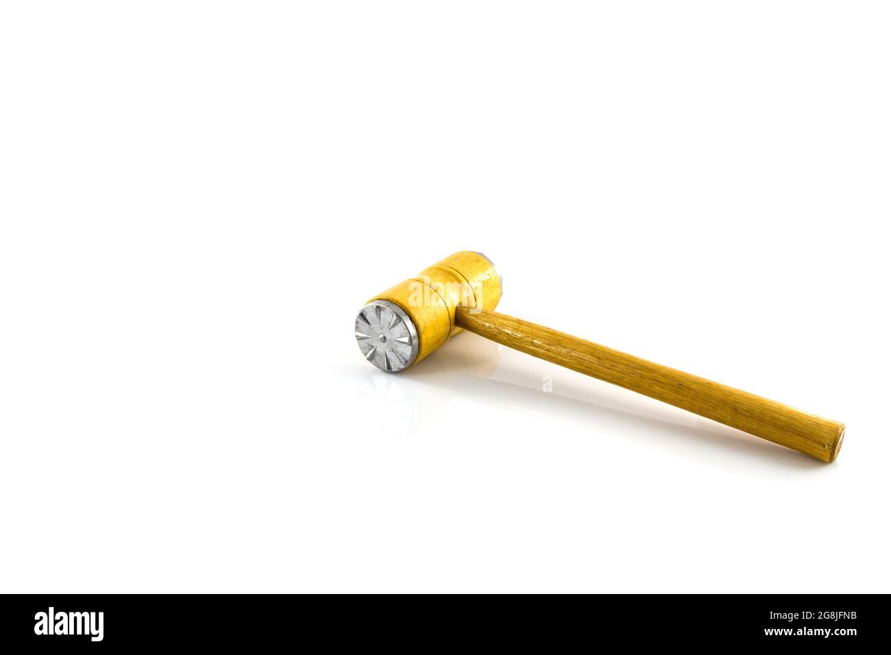 Wood Hammers use for made Meat steak Stock Photo - Alamy